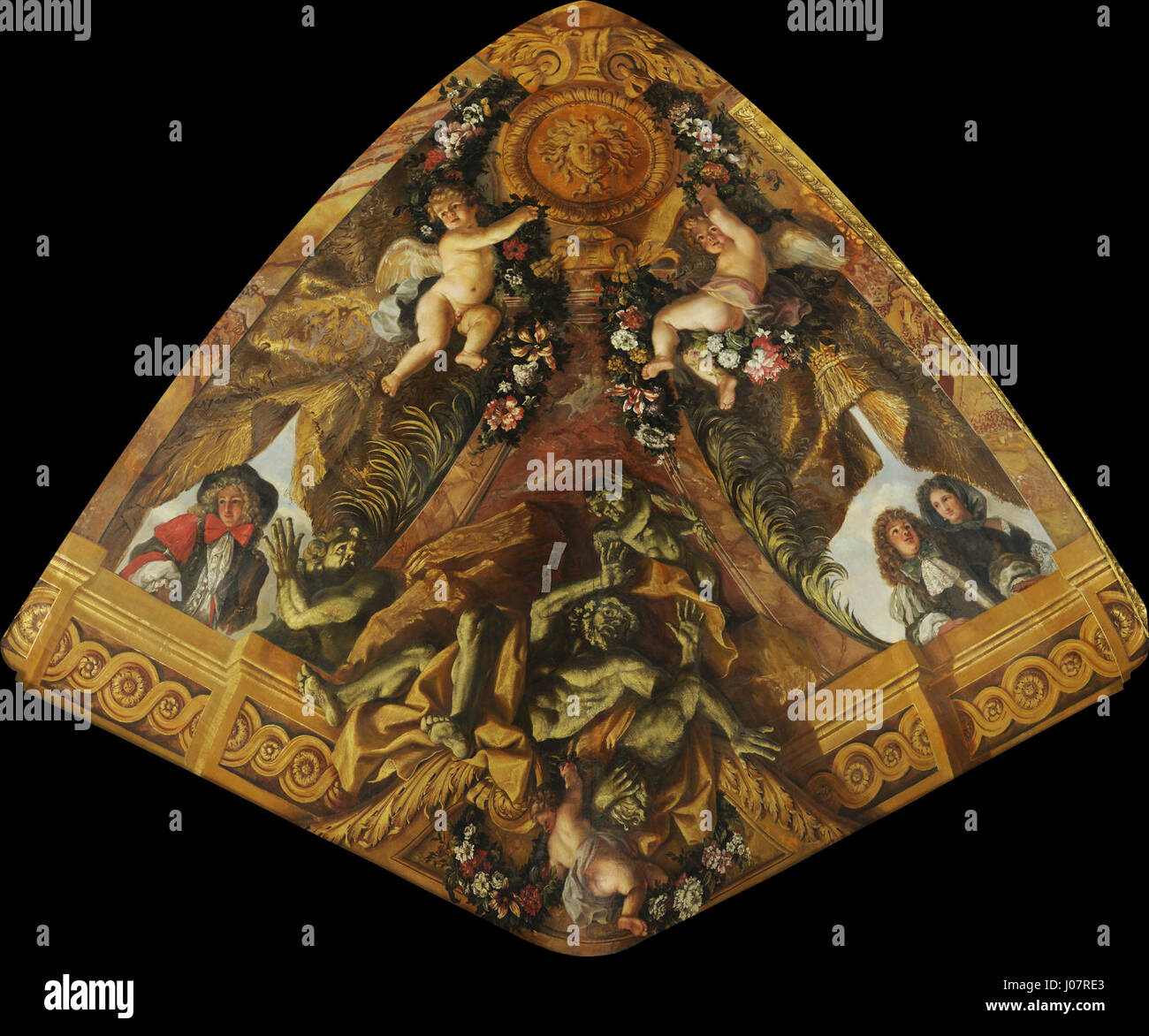 'La Justice punissant' by Noël Coypel is a classical painting depicting ...