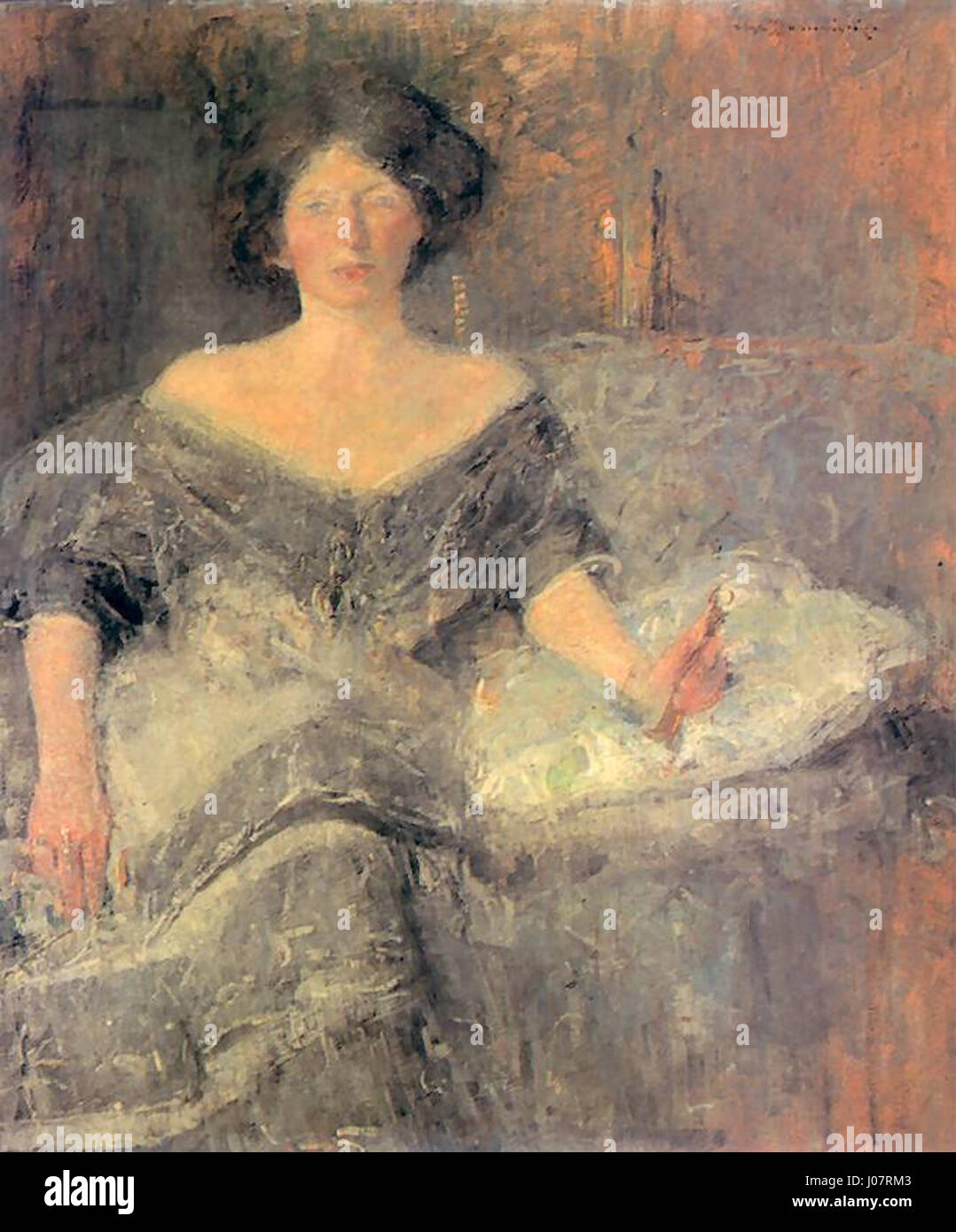 Olga Boznańska’s portrait of Eliza Krausowa captures the subject with ...