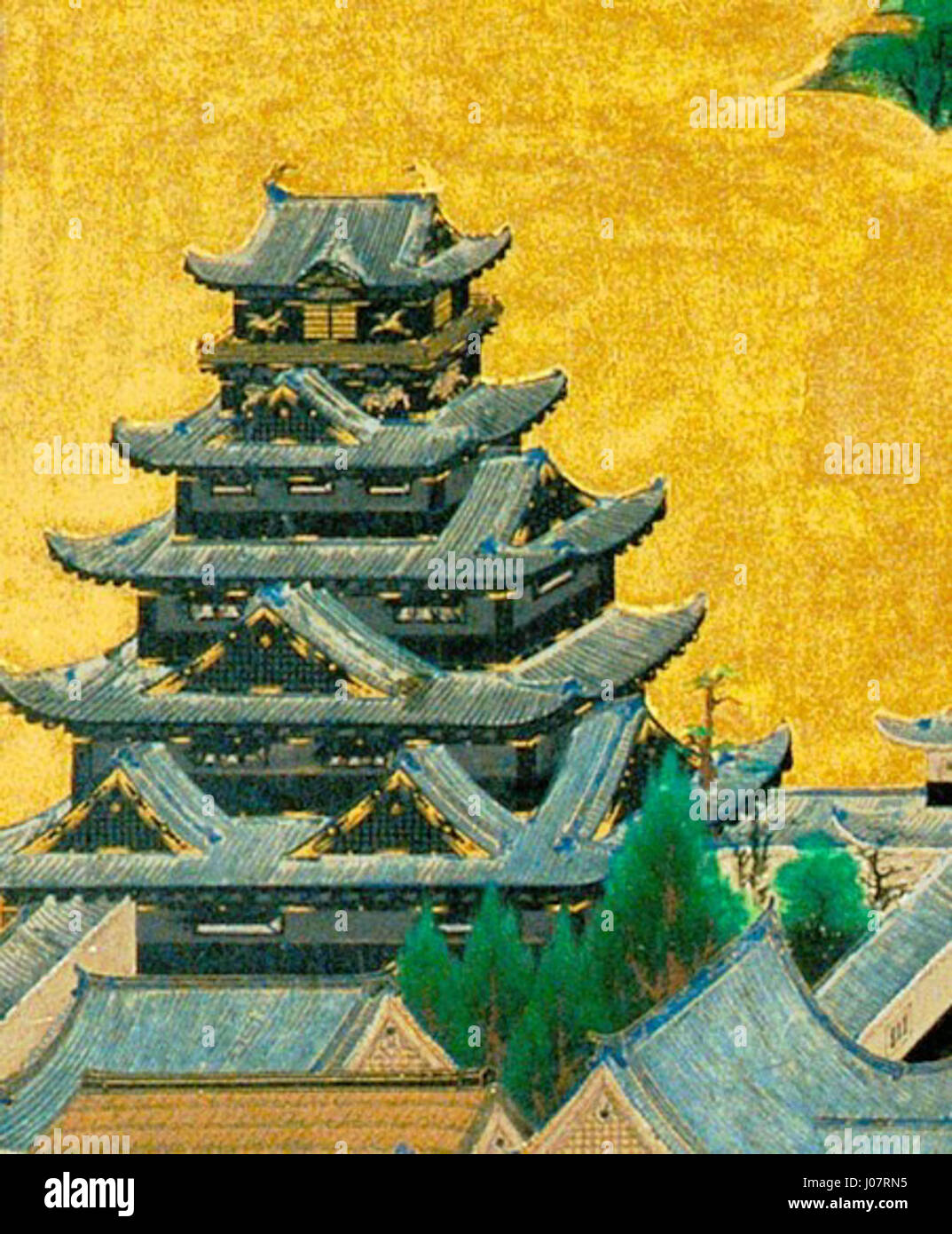 The Osaka Castle Keep Tower, a symbol of Japanese military architecture ...