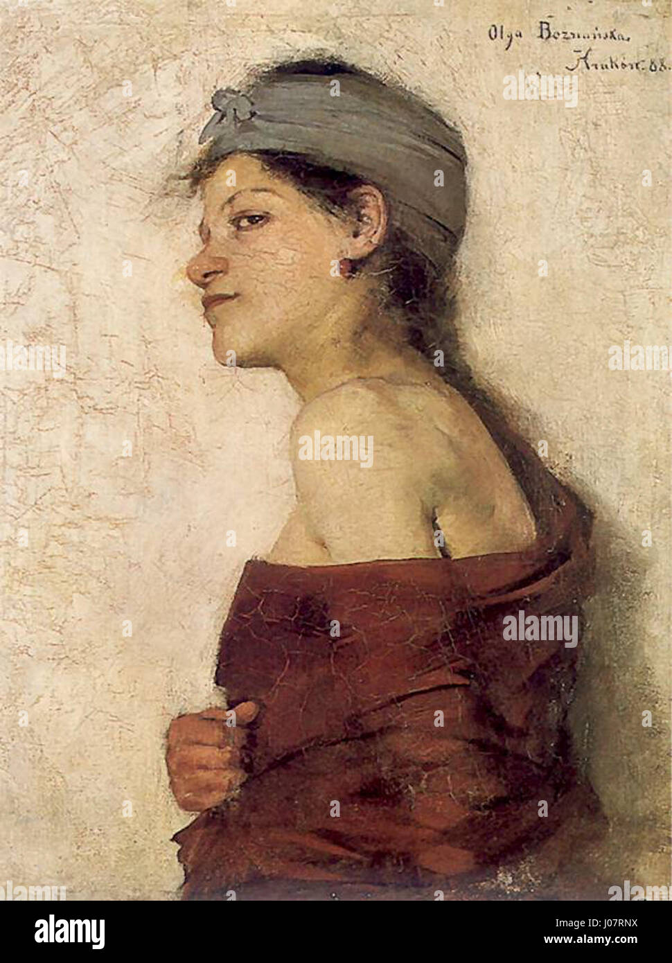 'Cyganka' (The Gypsy) by Polish artist Olga Boznanska, painted in 1888 ...