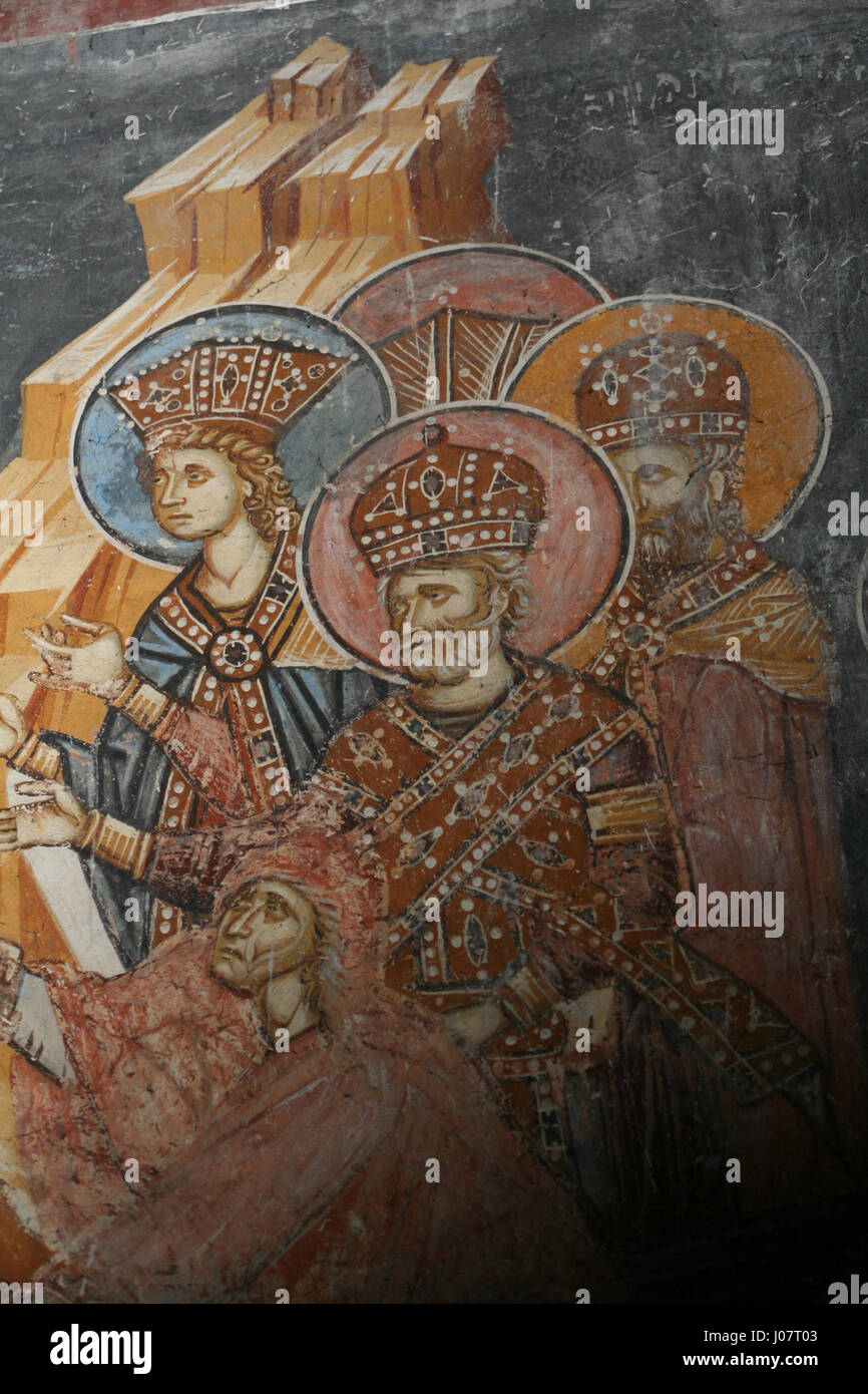 The paintings in St. Demetrius Church by Markova Susica depict ...