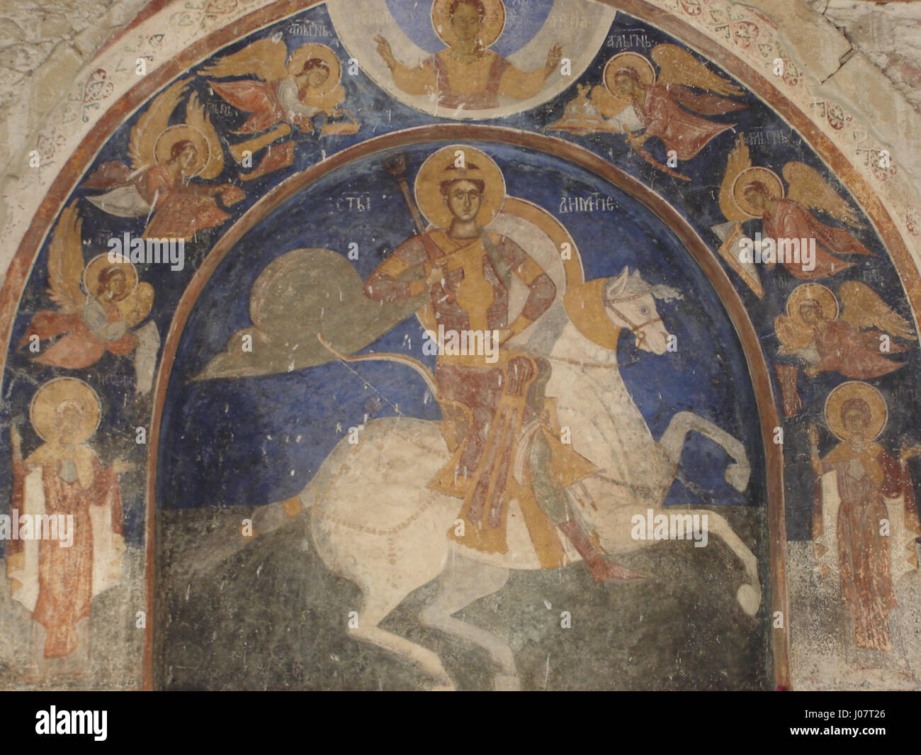 The paintings in St. Demetrius Church, located in Markova Susica ...