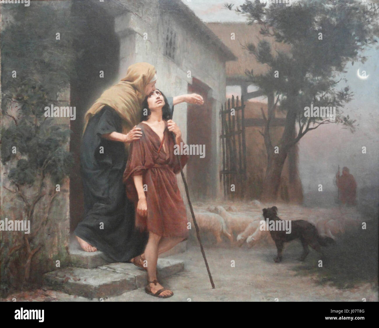 A Partida de Jacó (The Departure of Jacob) by Rodolfo Amoedo, painted ...