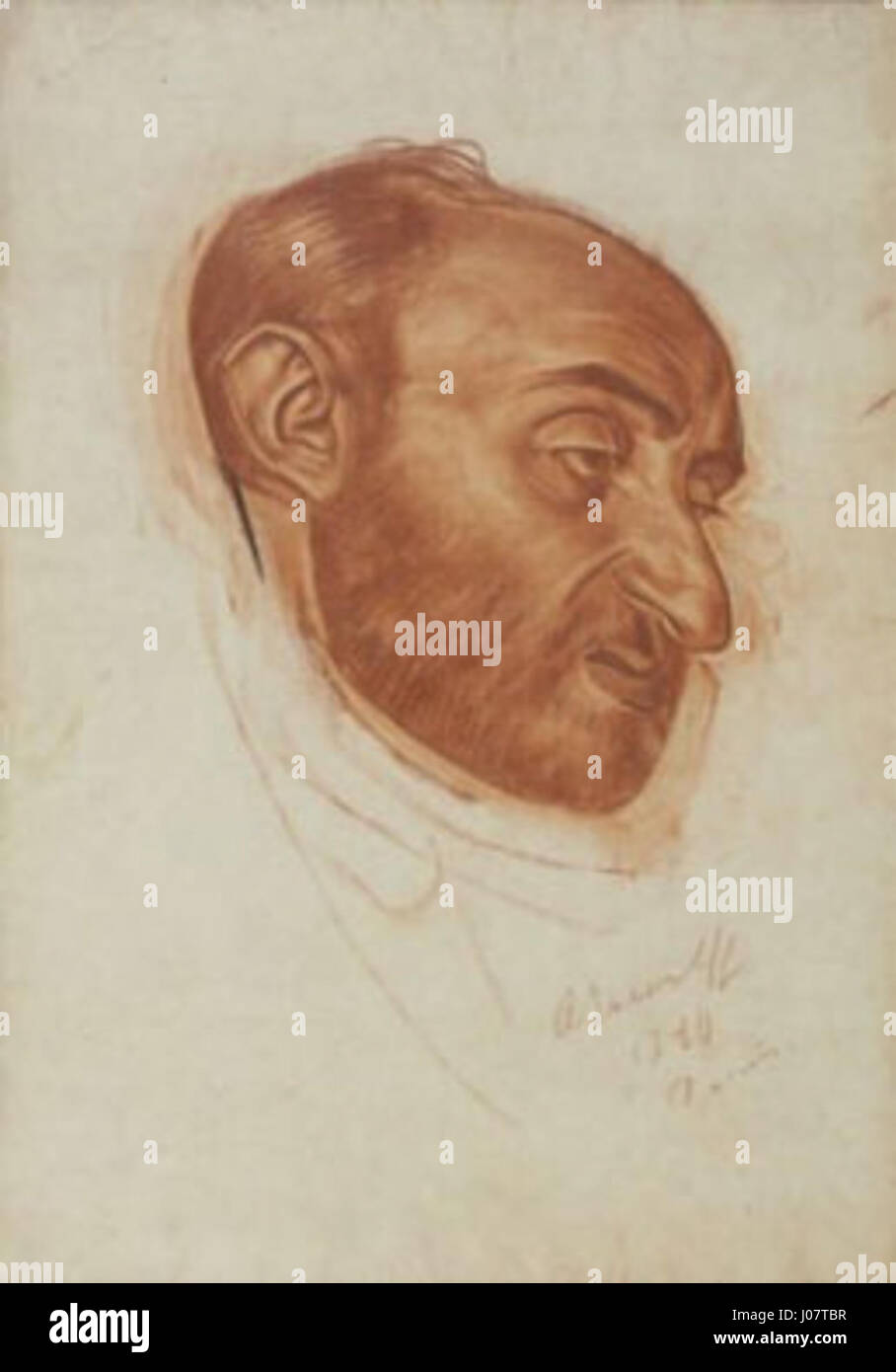 This 1930 portrait by A. Yakovlev features a man from Paris, capturing ...