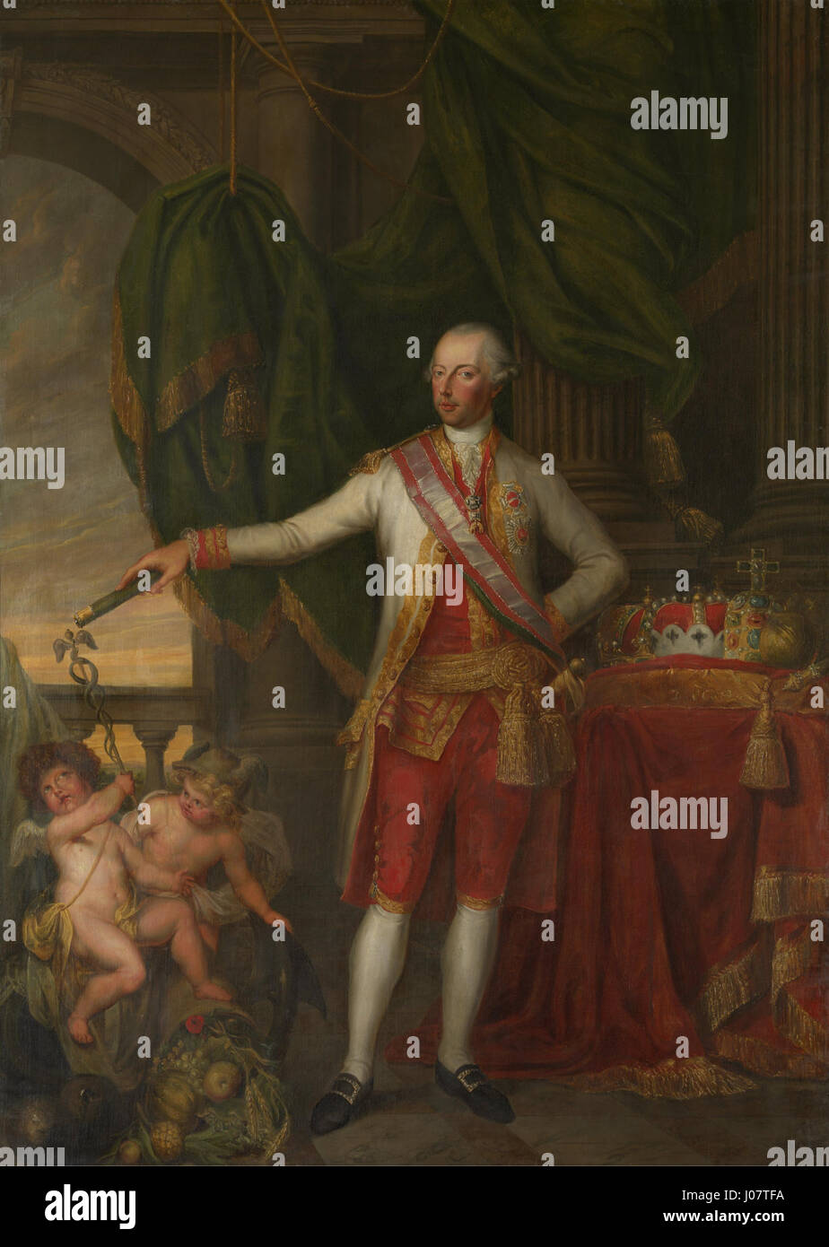The portrait of Emperor Joseph II, created by artist De Pâlichy ...