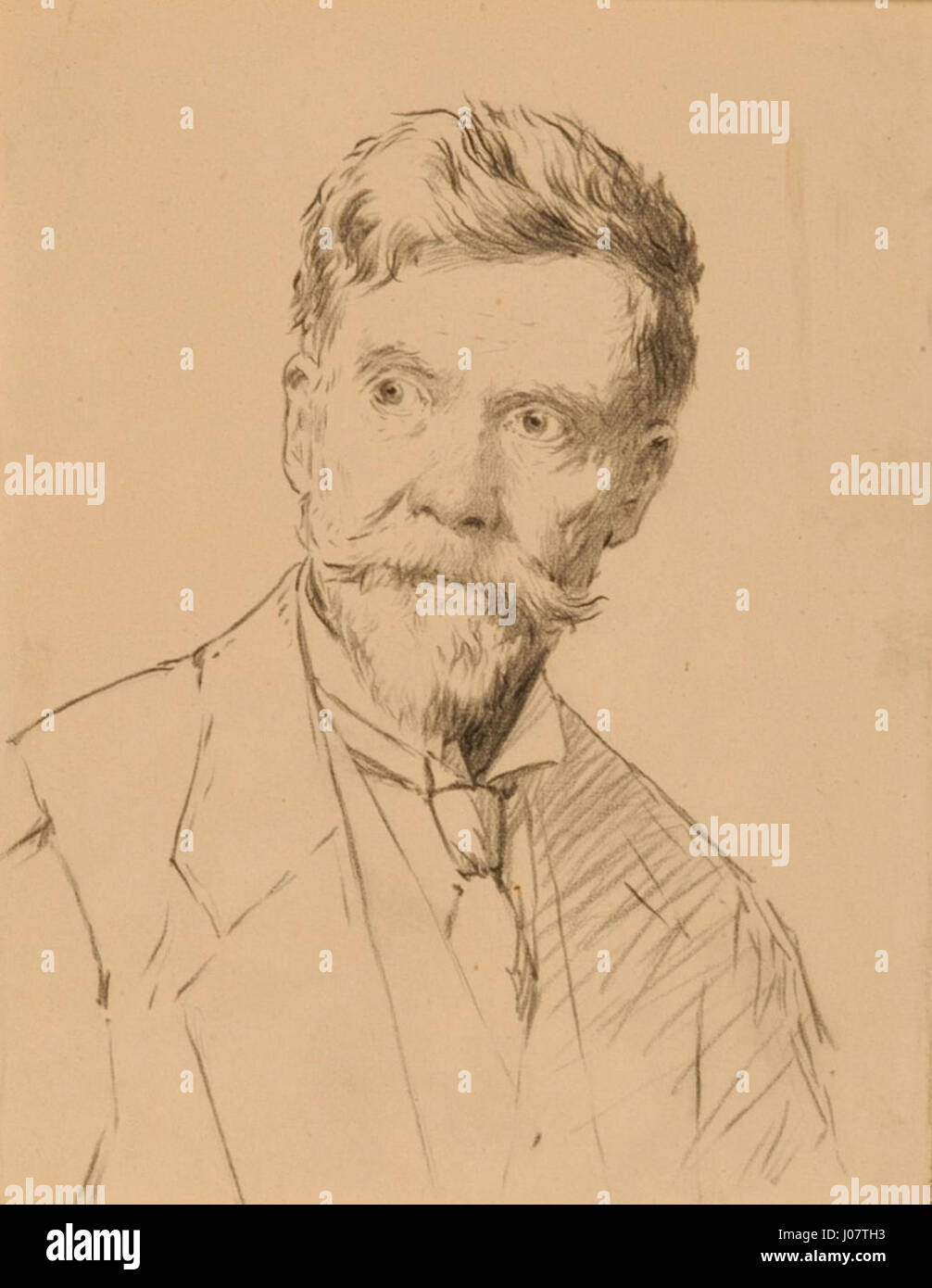 Pérge's self-portrait captures the artist's likeness in a naturalistic ...