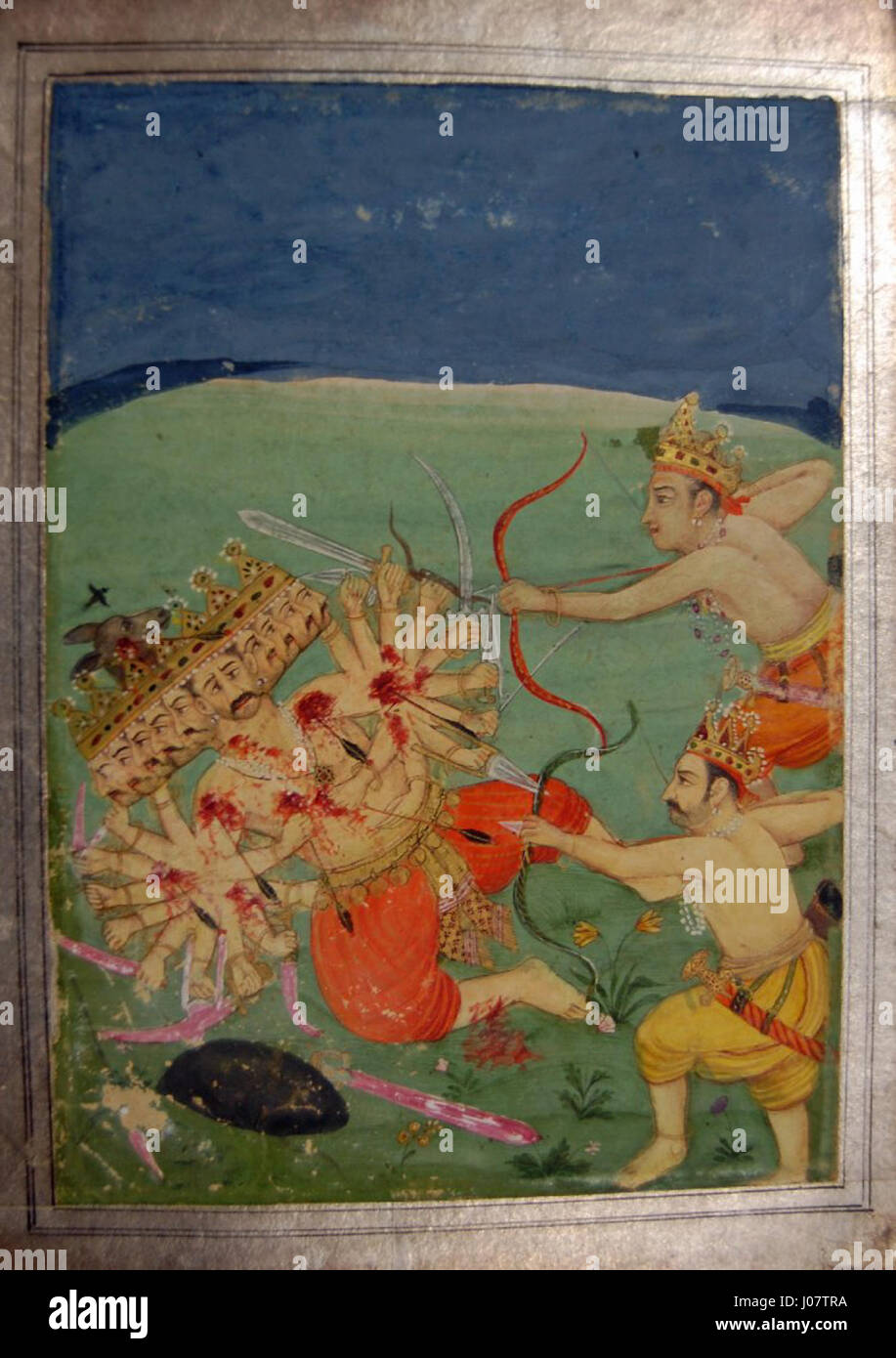 Rama and Lakshmana, two key figures from the Hindu epic Ramayana, are ...