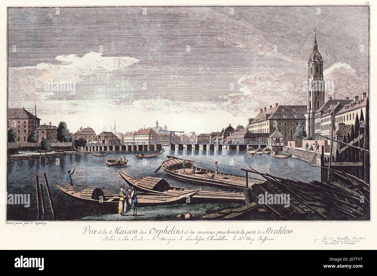 The *Waisenbrücke* (Orphan's Bridge) in Rosenberg, constructed in 1780 ...