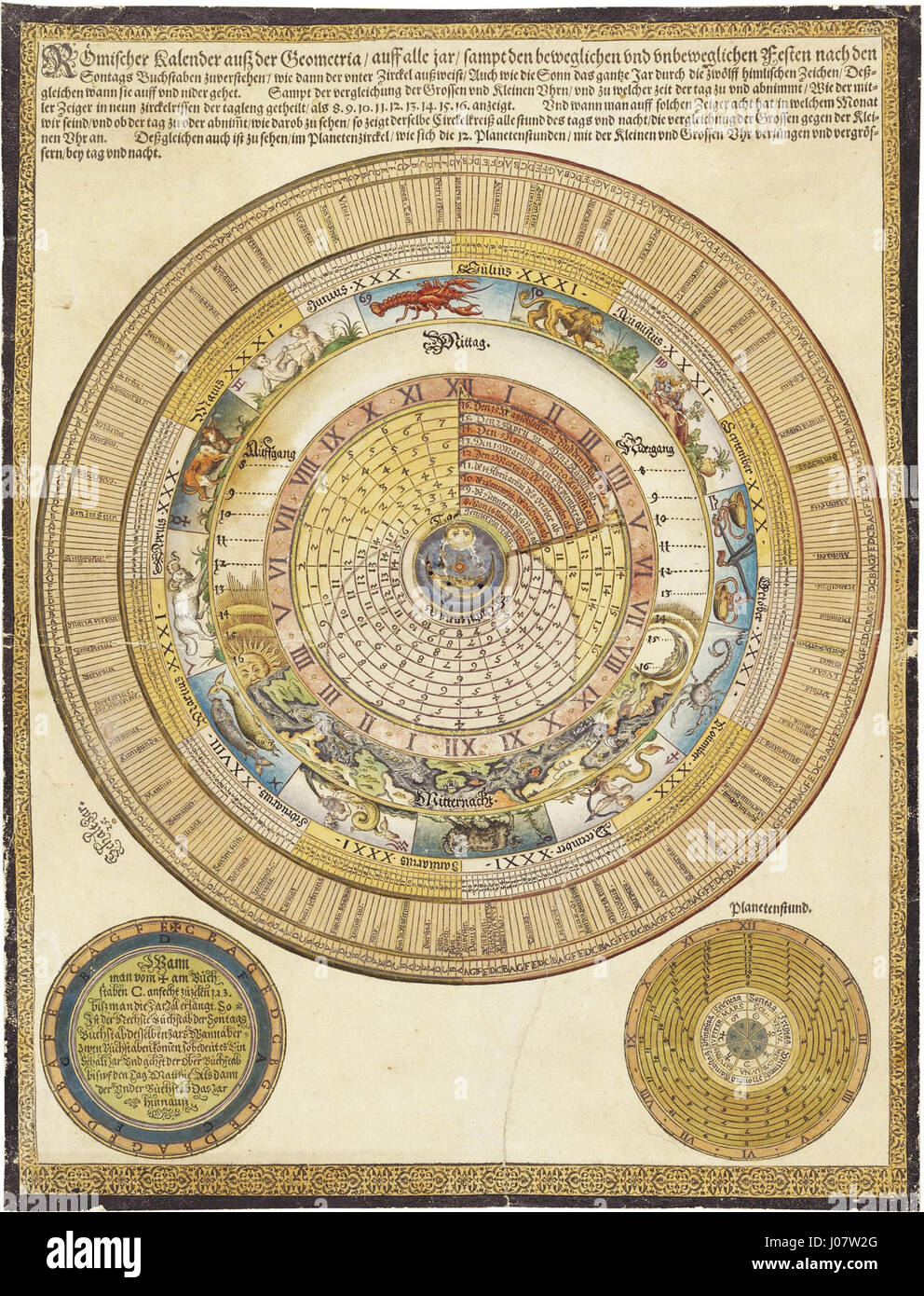 This historical document, the 'Roman Calendar of Geometry,' provides ...