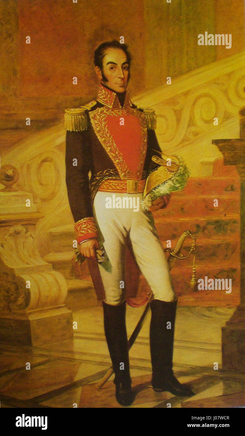 With portrait of simon bolivar hi-res stock photography and images - Alamy