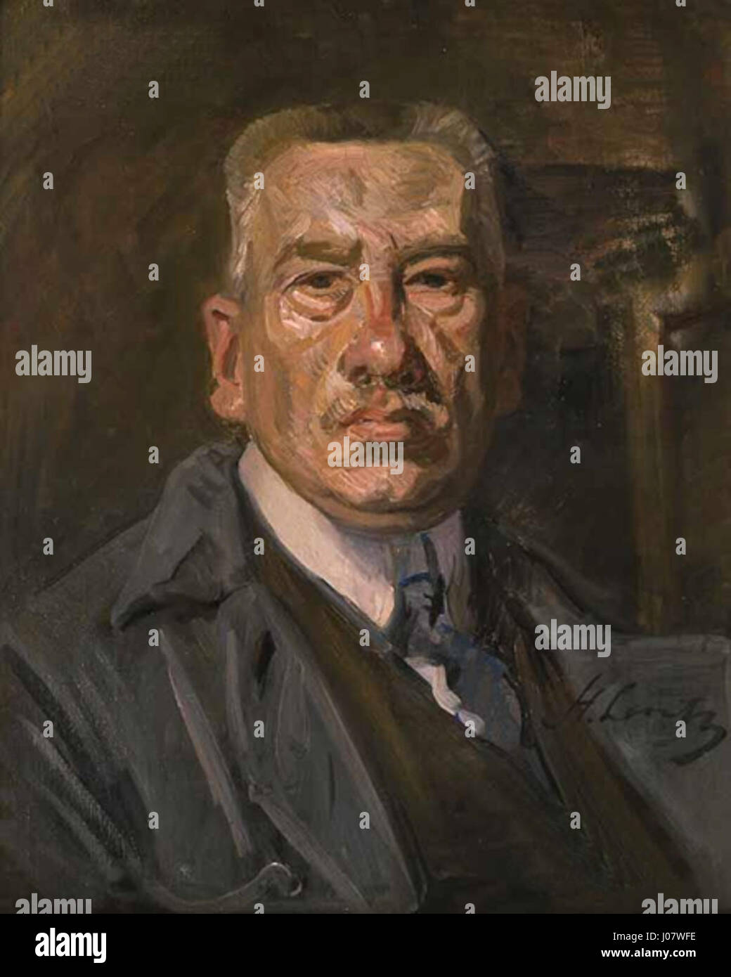 Stanislaw Lentz’s *Autoportret* from 1910 is a self-portrait that ...