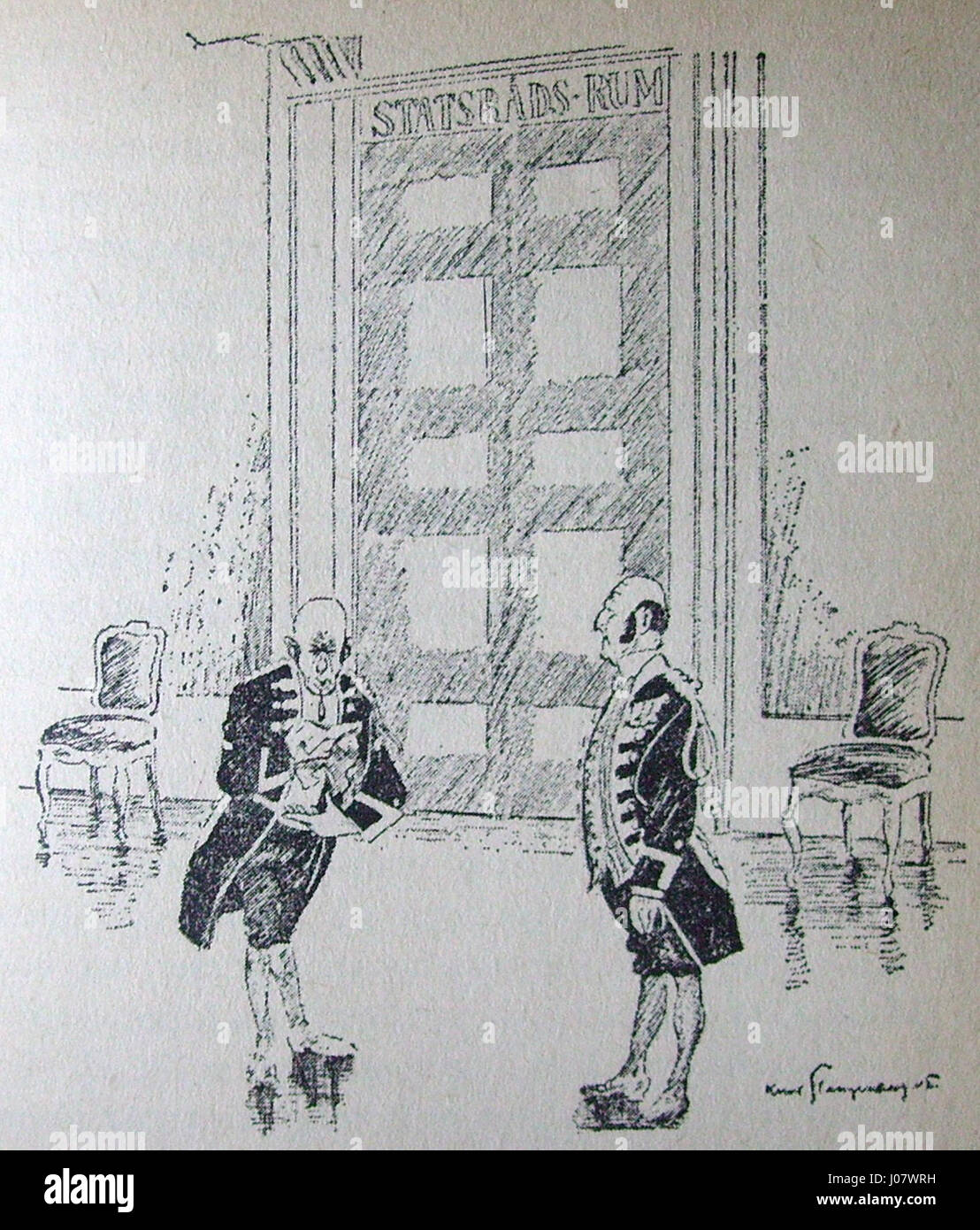 This work by Knut Stangenberg Puck, titled ‘Peterssönernas ministär ...