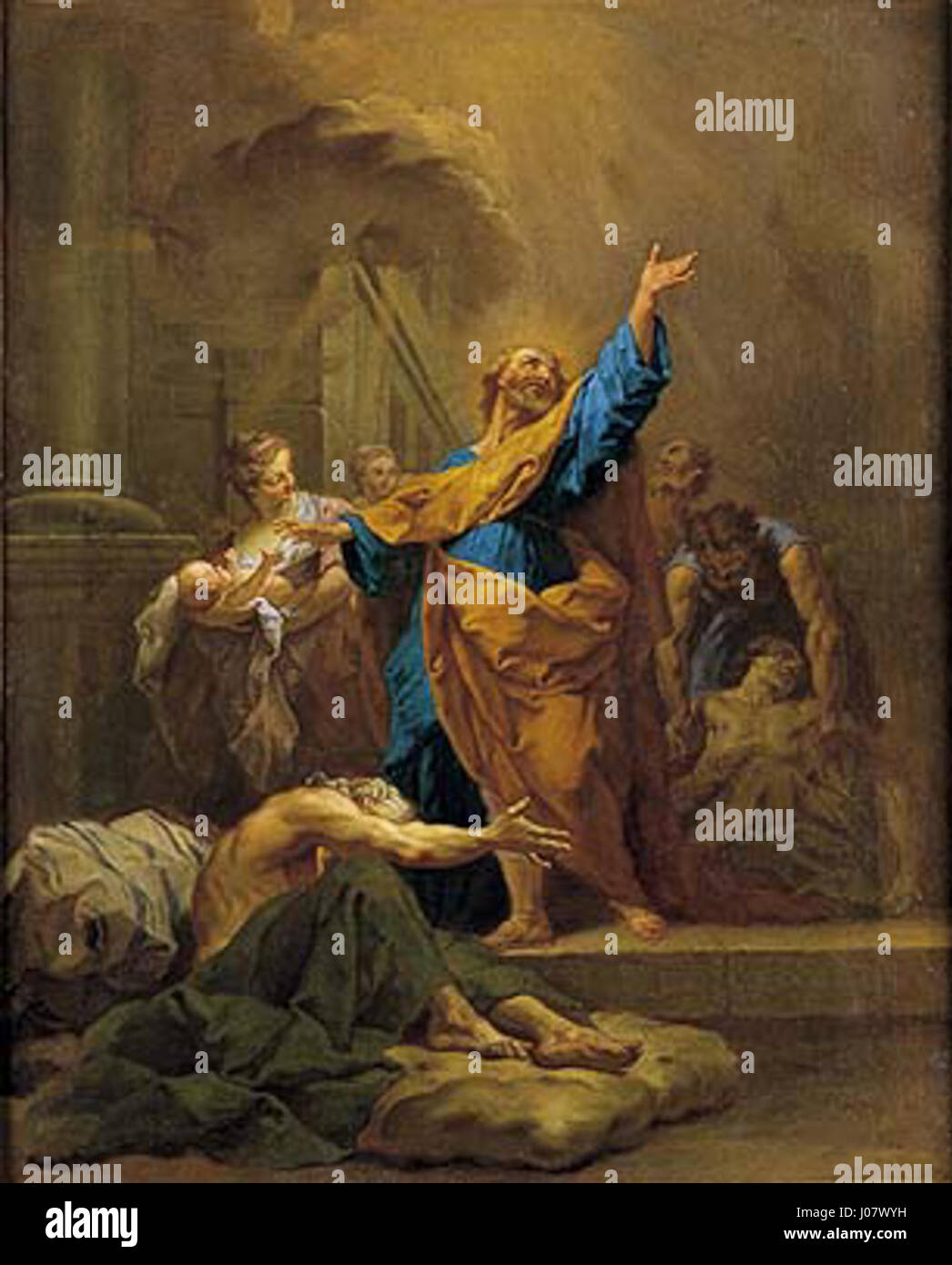 *Saint Pierre guérissant les malades de son ombre* (Saint Peter Healing ...