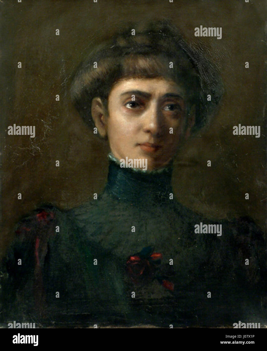 György's 'Portrait of a woman' is a classical portrait painting. The ...