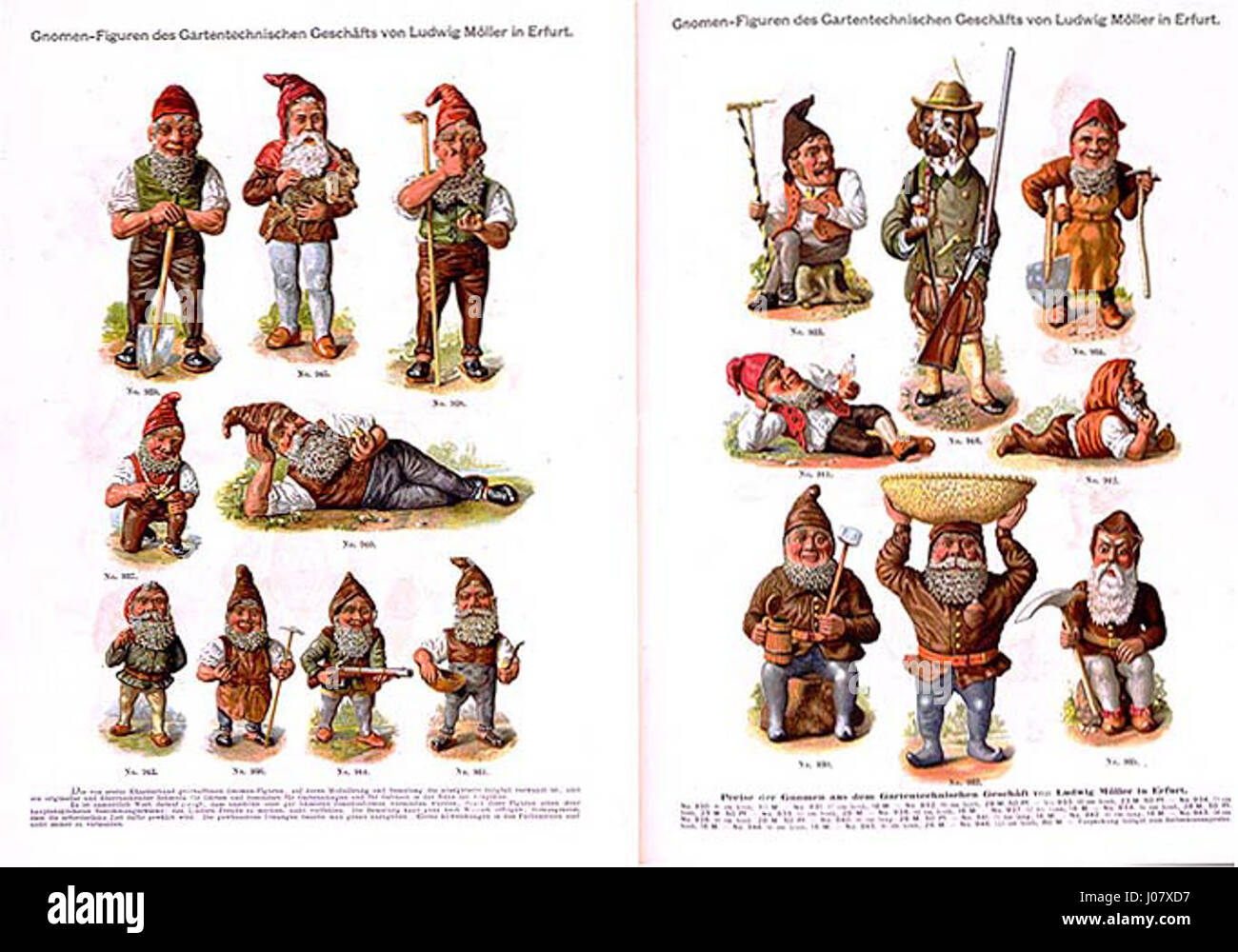 ‘Garden Gnomes’ by Götze portrays a whimsical scene featuring a number ...