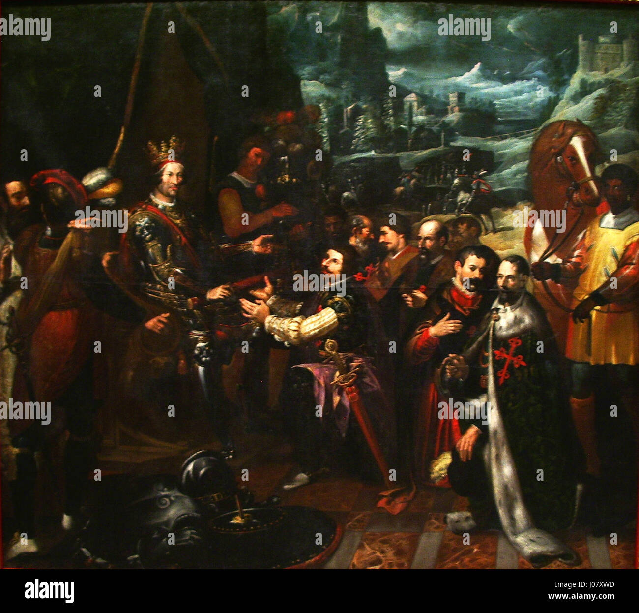 The 'Nombramiento del general Alonso' painting depicts King Juan II of ...