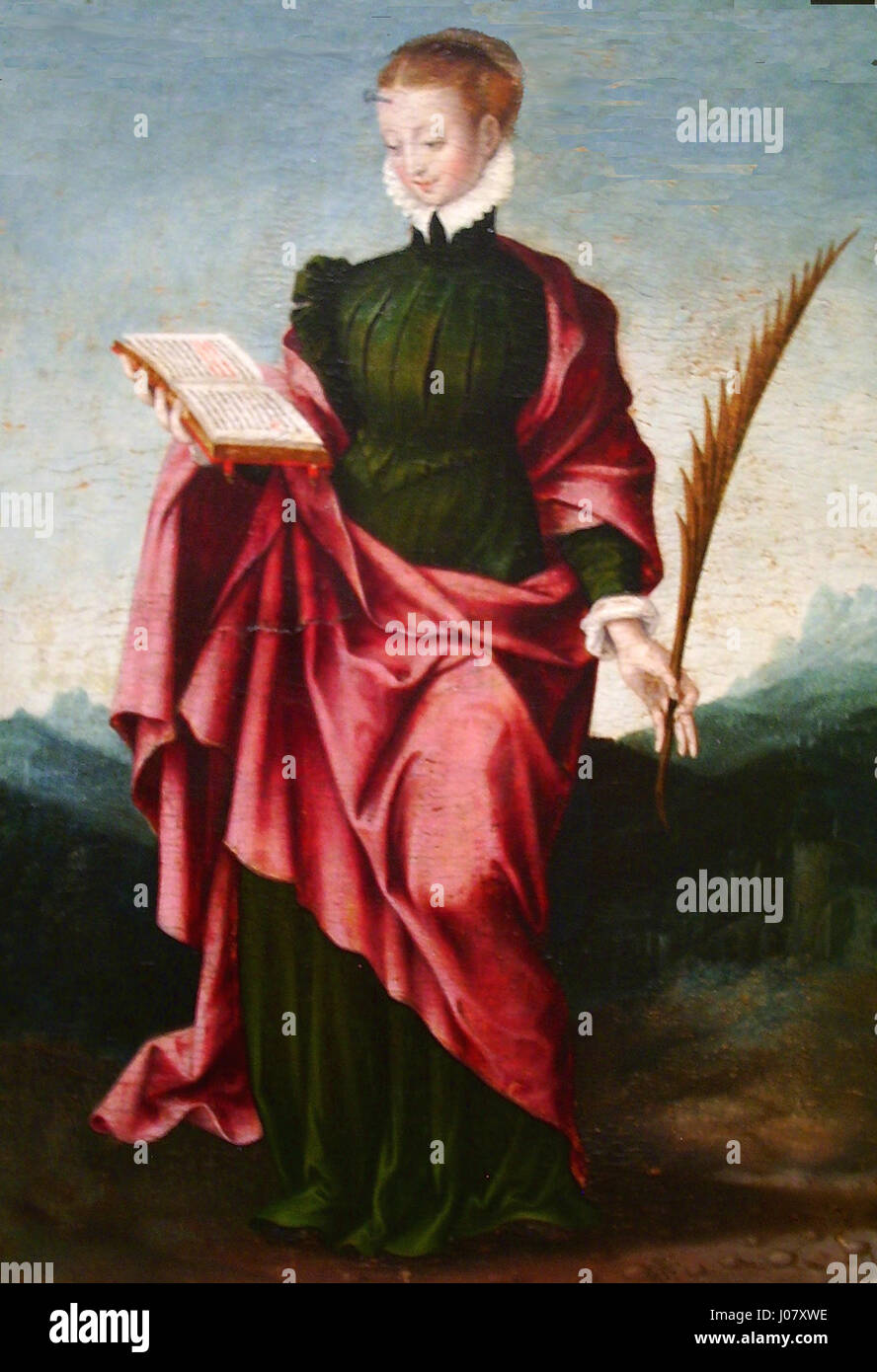 The right panel of the altarpiece of the Virgin by Jerónimo Cosida ...