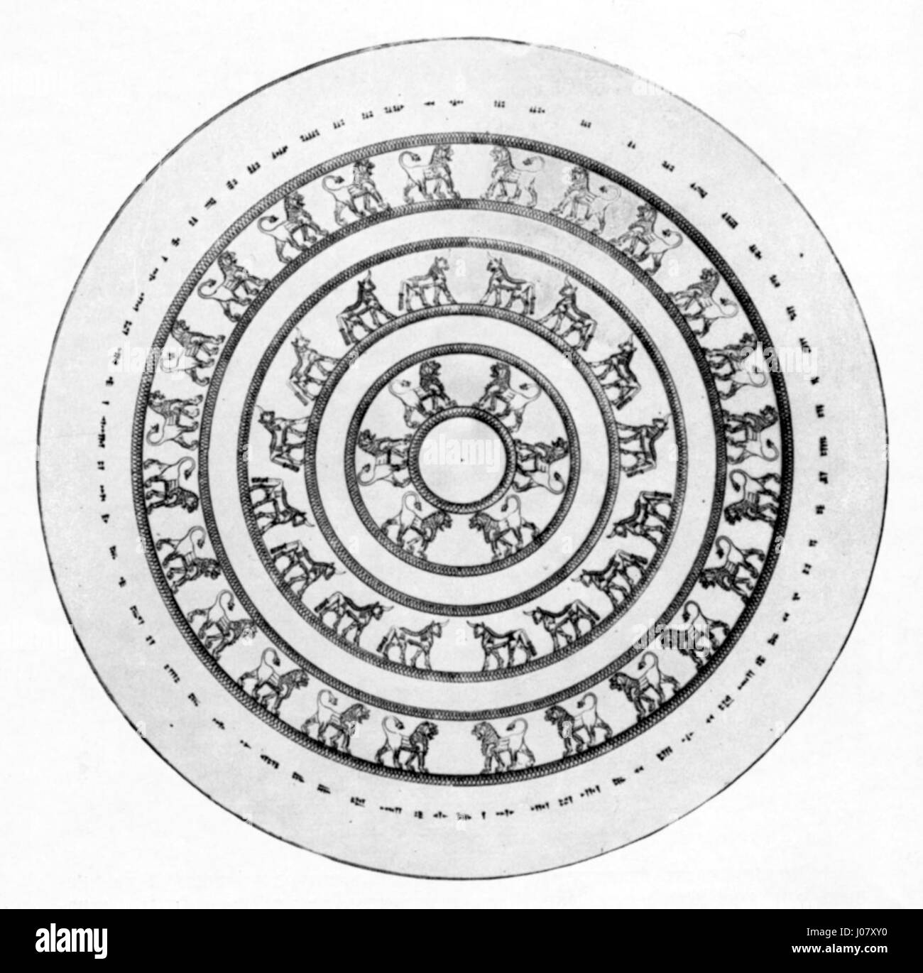 The Urartian Shield, dating back to the 8th century BCE, is a ...