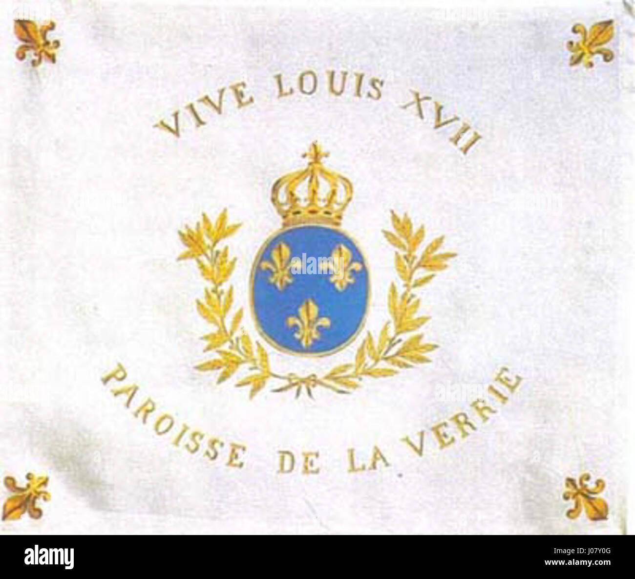 The 'Drapeau armée vendéenne' (Vendean Army Flag) represents the ...