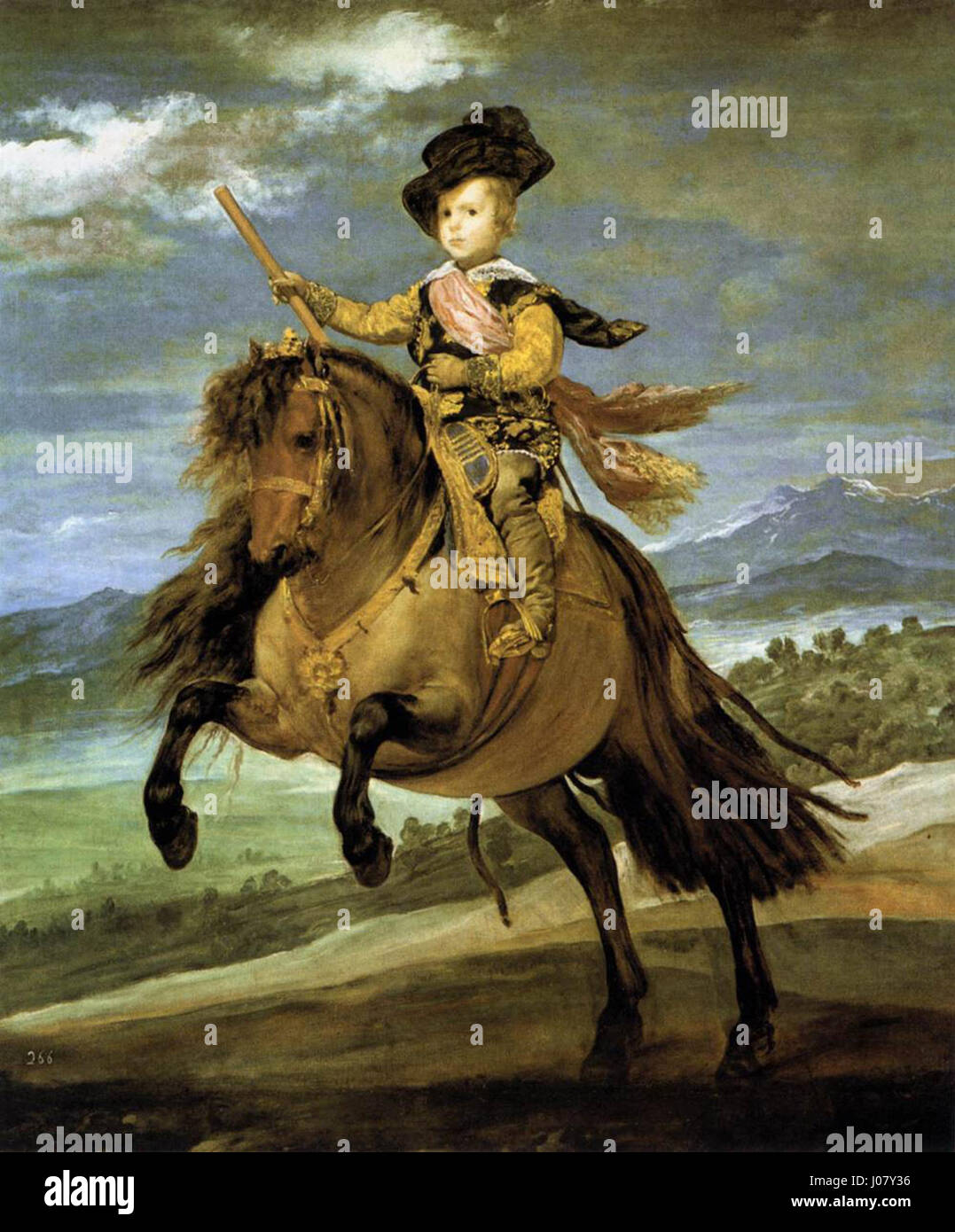 'Retrato ecuestre del príncipe Baltasar Carlos' by Diego Velázquez is ...