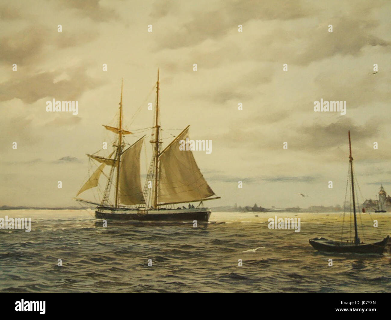 The painting in the Marinemuseum Stralsund, titled 'Gemälde Schöner ...