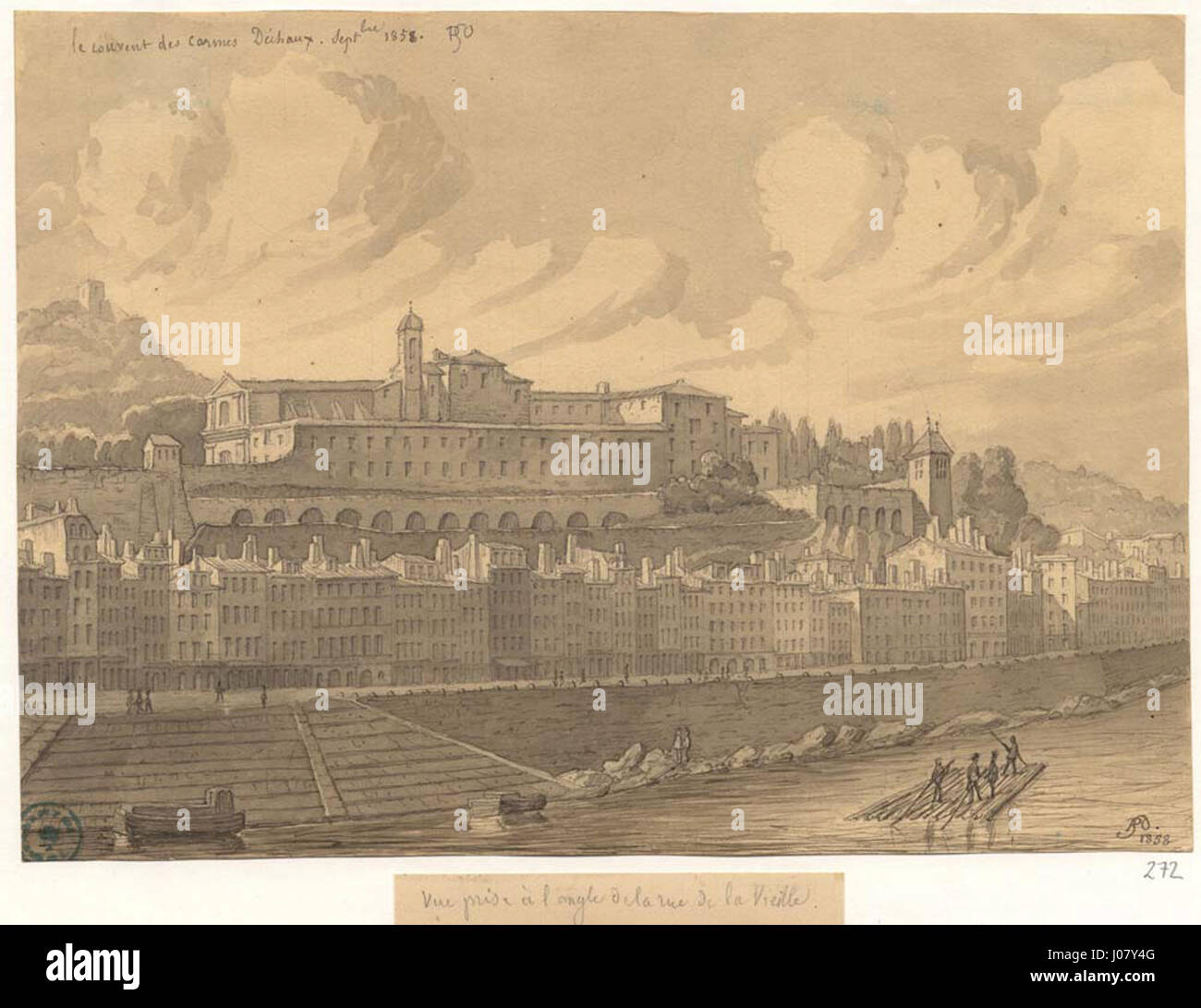 This photograph from September 1858 captures the Convent of the ...