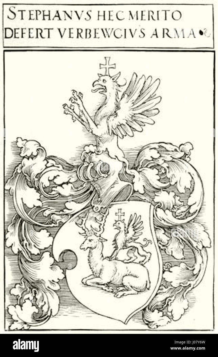 The coat of arms of István Werboczy represents the Hungarian nobleman ...