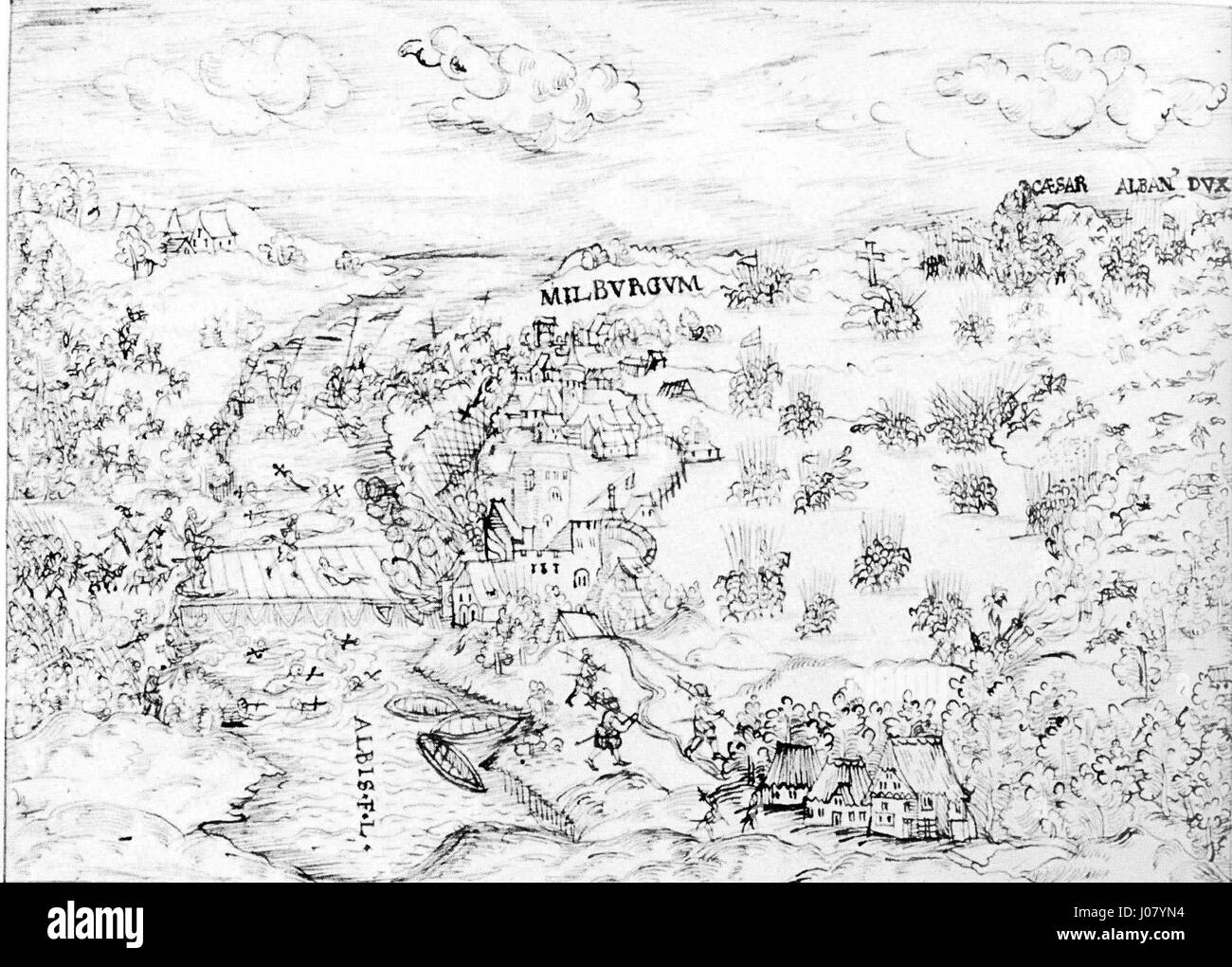 Battle of muhlberg Black and White Stock Photos & Images - Alamy