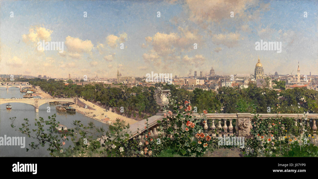 Martín Rico’s 'Vista de París Desde el Trocadero' (View of Paris from ...