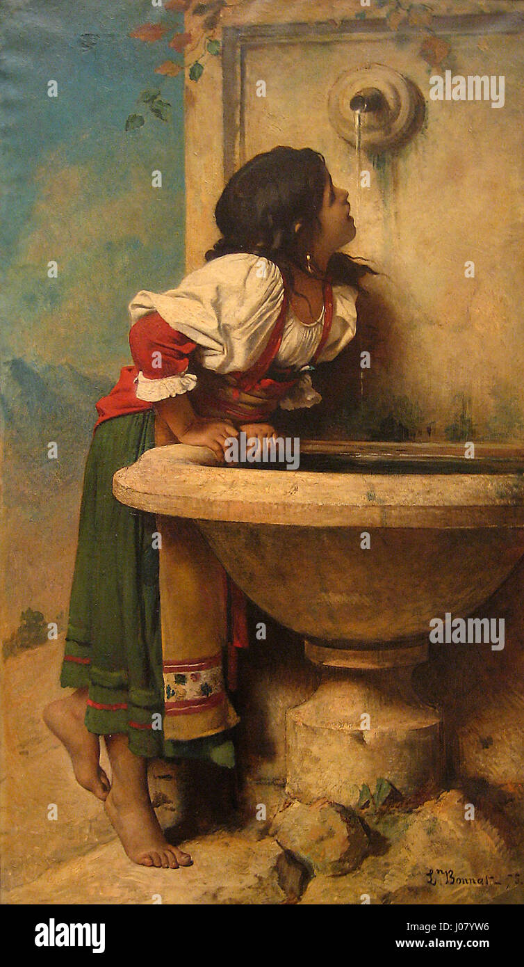 Roman girl at fountain hi-res stock photography and images - Alamy