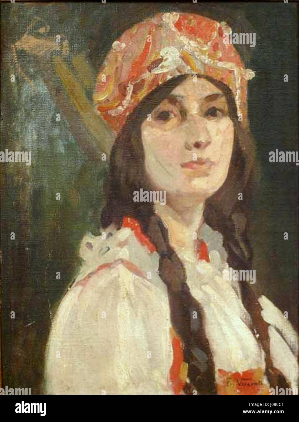 Eliseu Visconti's 'Retrato de moça' (Portrait of a Young Woman ...