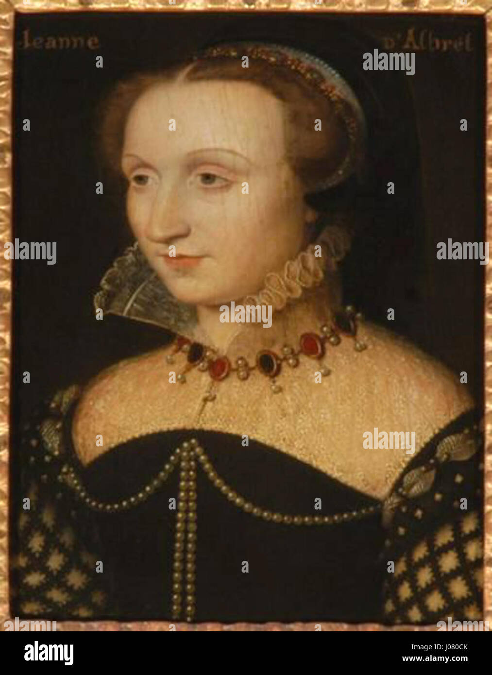 The portrait of Jeanne III d'Albret in the Musée Condé depicts the ...
