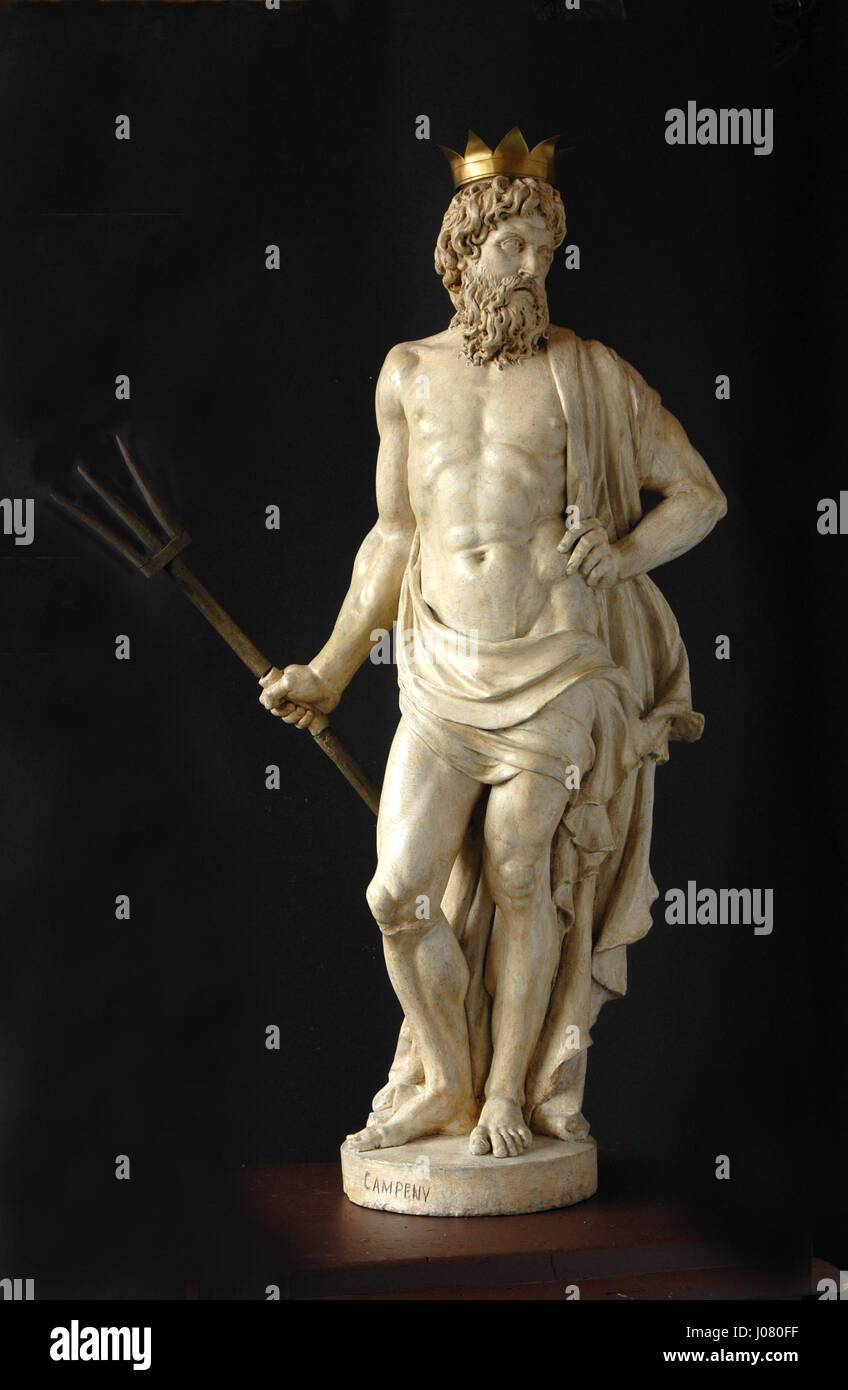 The sculpture 'Nept£ Dami' by Campeny represents the mythological ...