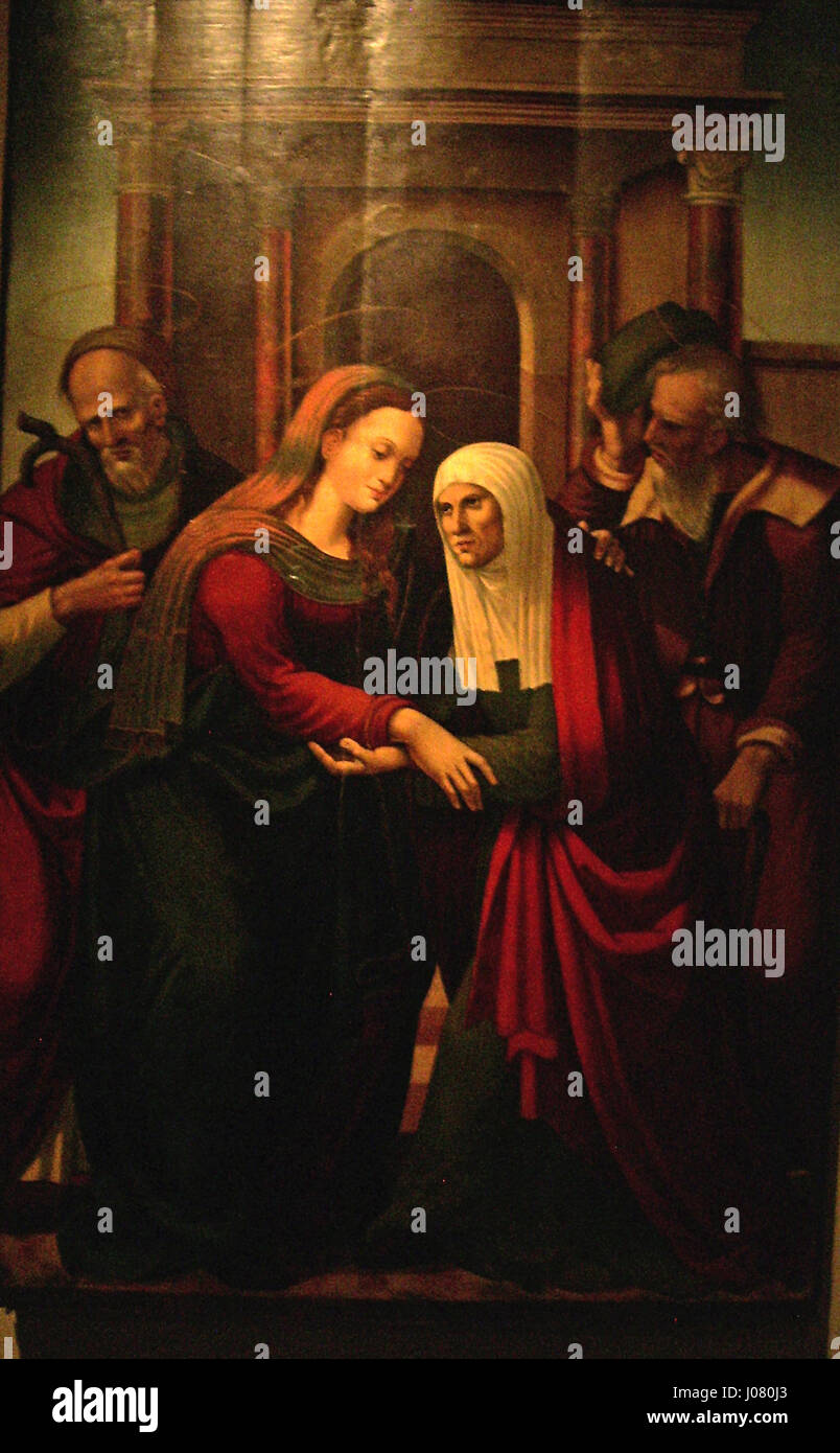 'Visitación' attributed to Jerónimo Cosida depicts the biblical ...