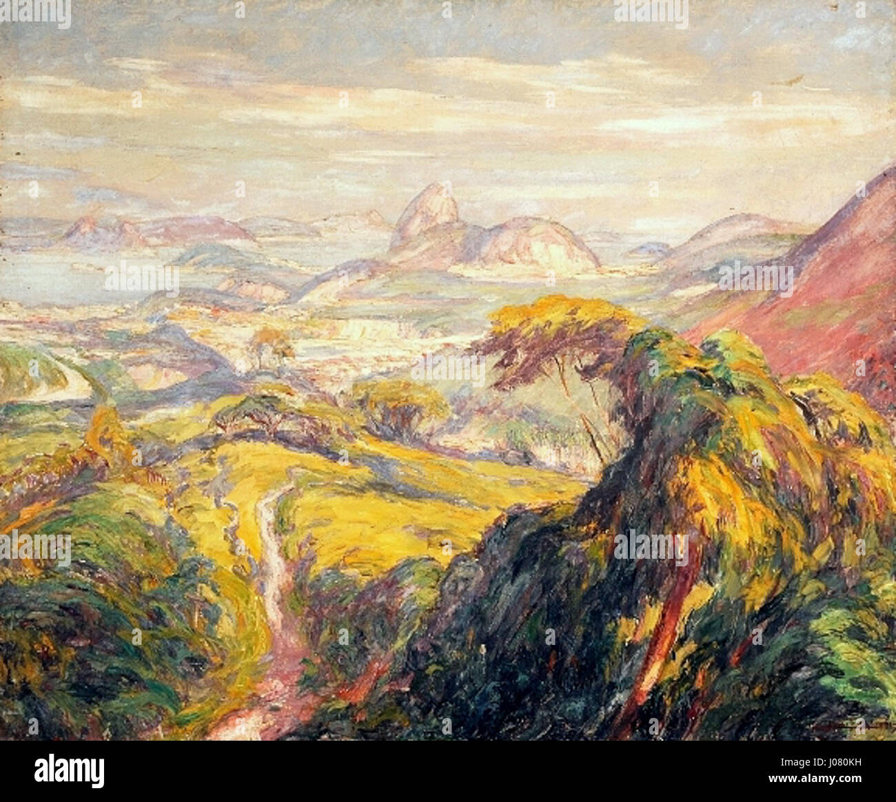 Luc¡lio de Albuquerque's 'Trecho do Rio de Janeiro' is a landscape ...