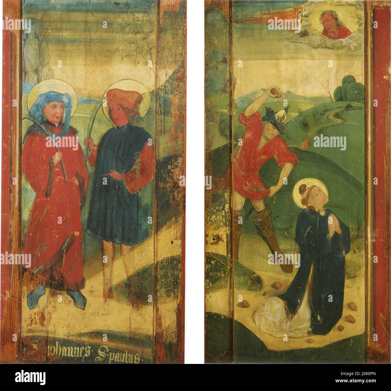 This painting represents the altarpiece at Leipzig’s Marienkirche ...