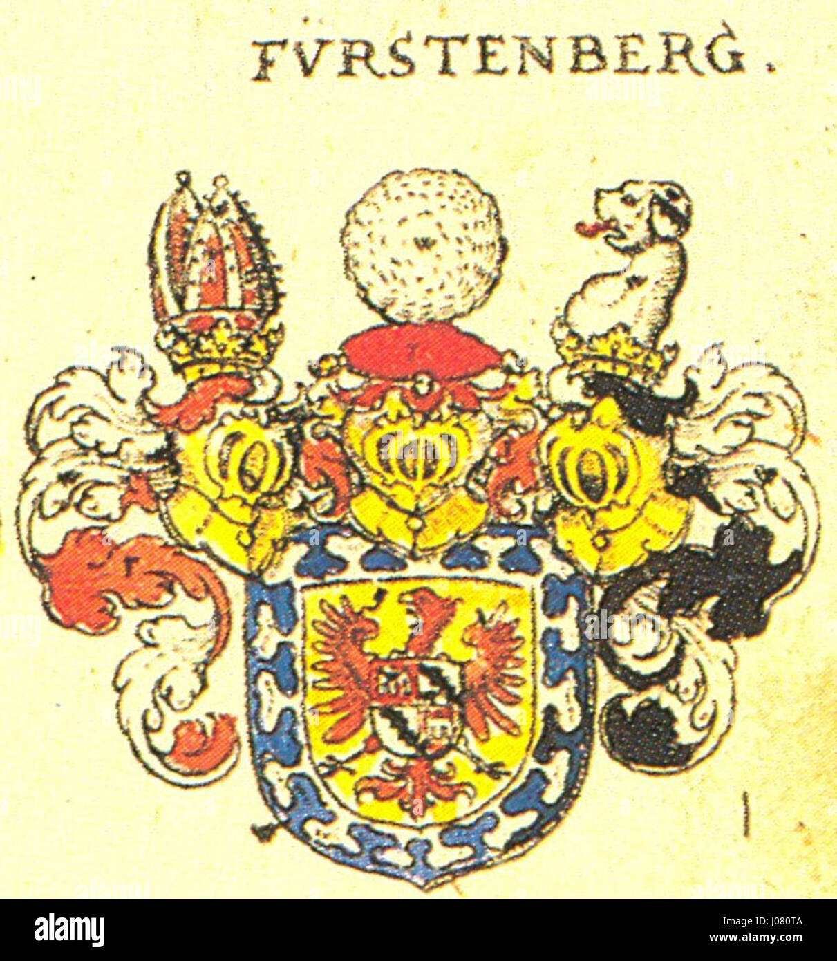 This artwork from the Siebmacher collection depicts the Fürstenberg ...