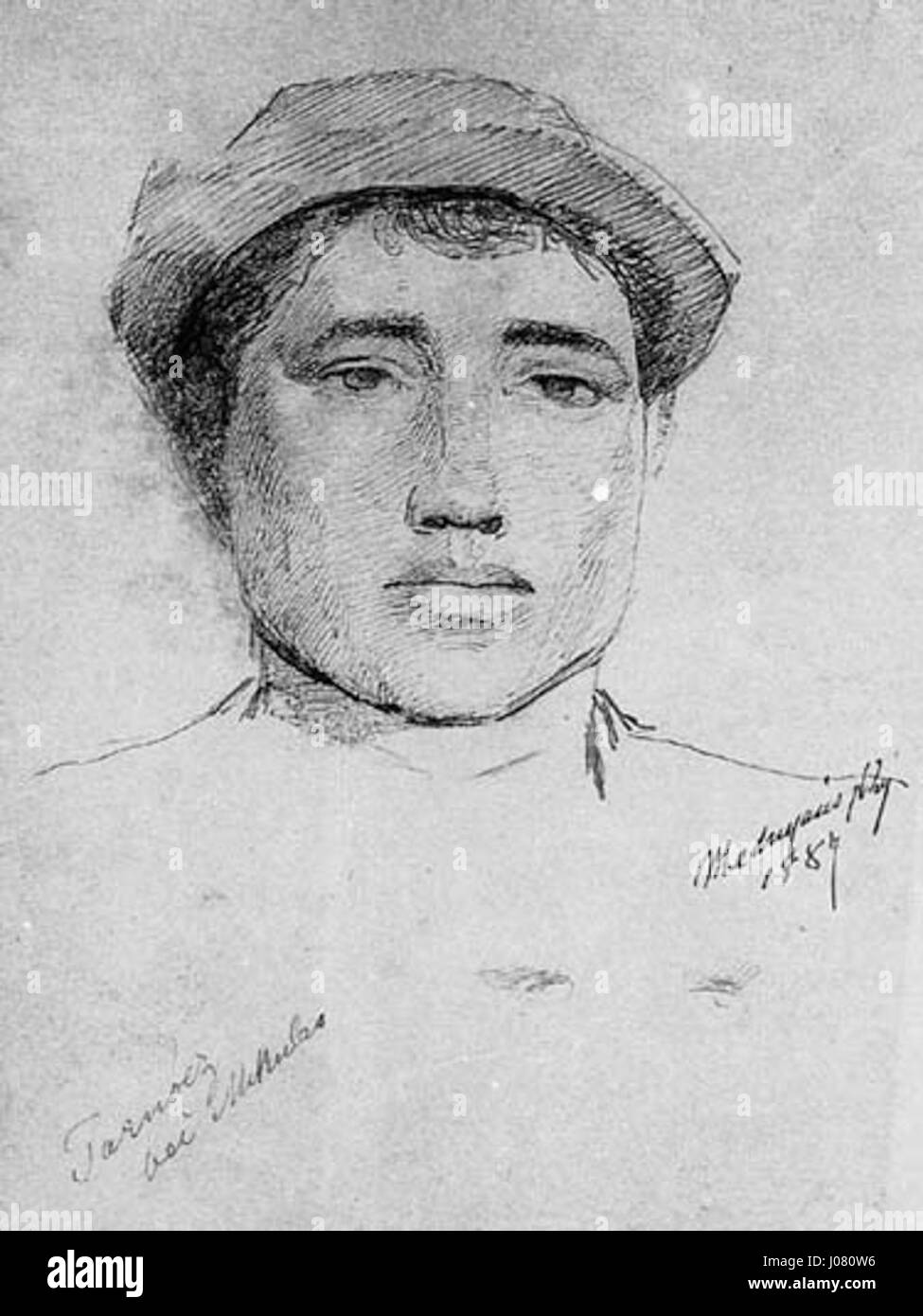 This portrait by Hungarian artist Mednyánszky captures the likeness of ...