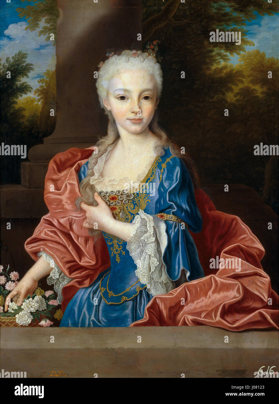 'María Ana Victoria de Borbón, 1725-1728' is a portrait of María Ana ...
