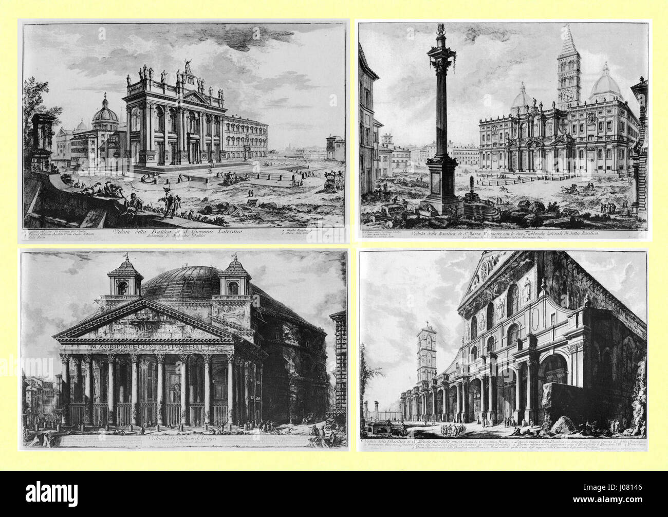 Giovanni Battista Piranesi's 'Vedut k 6' is a detailed etching ...