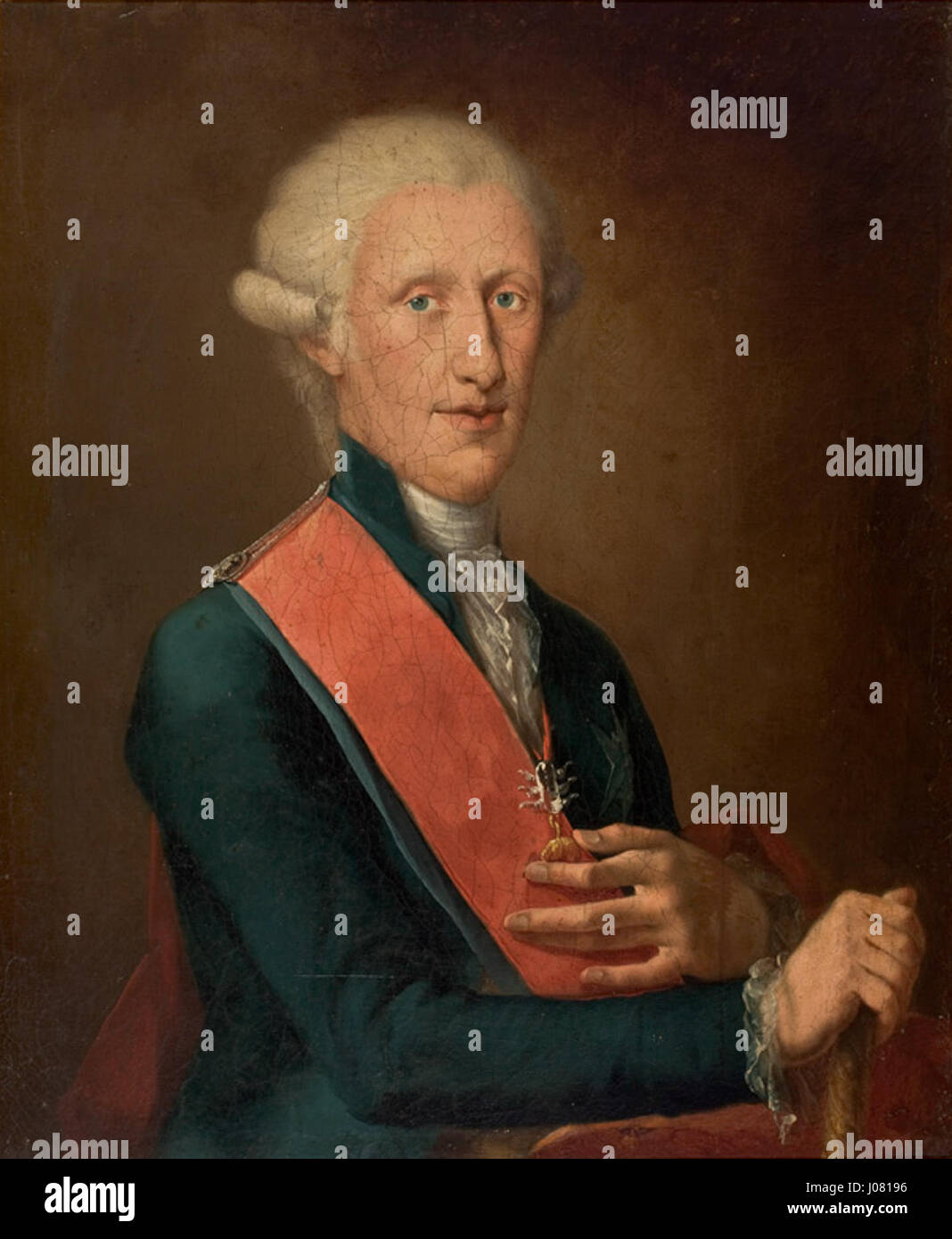 This portrait, attributed to an Austrian painter from the late 18th ...