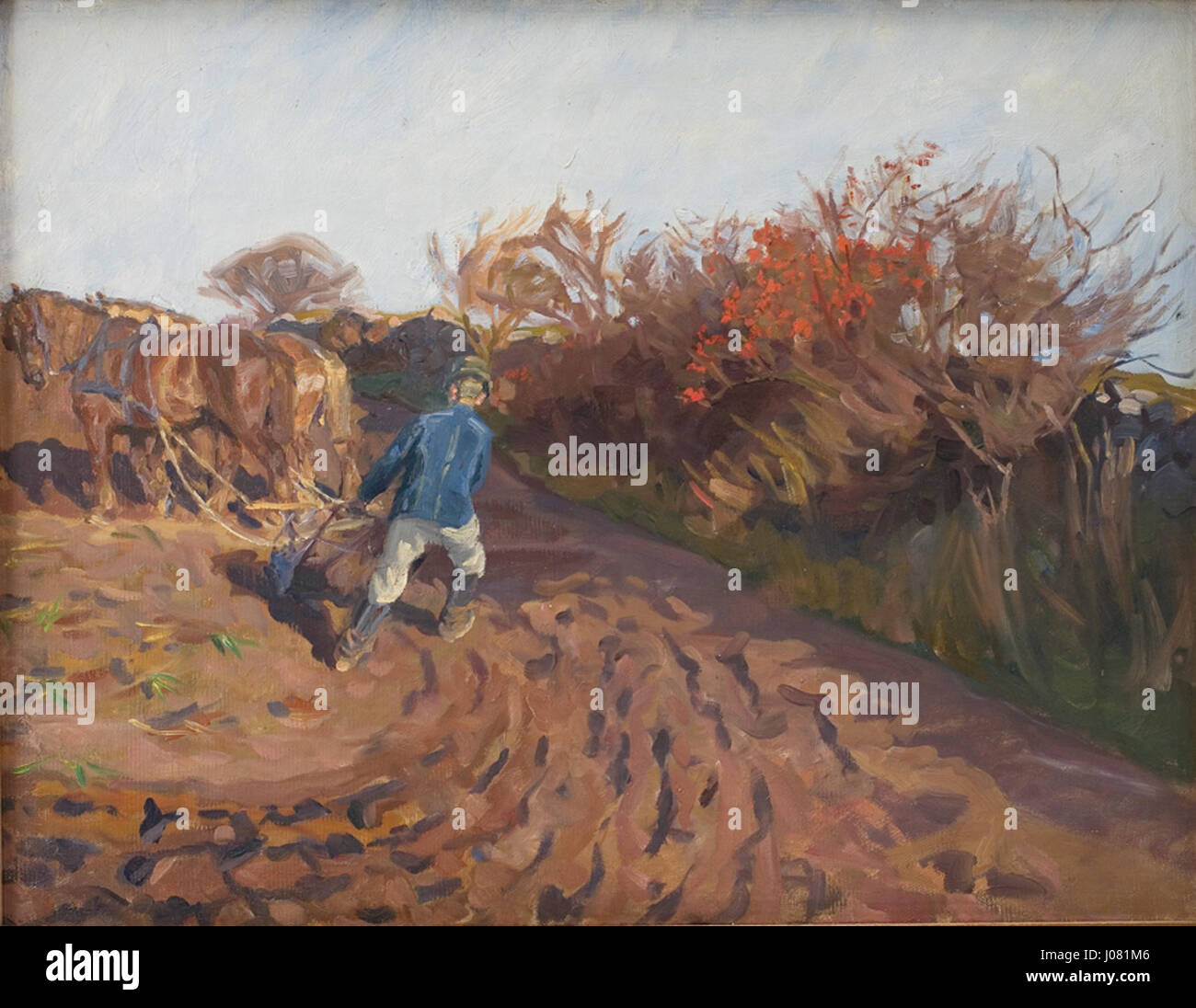 This Danish artwork titled 'Pløjemanden vender' (The Plowman Turns ...