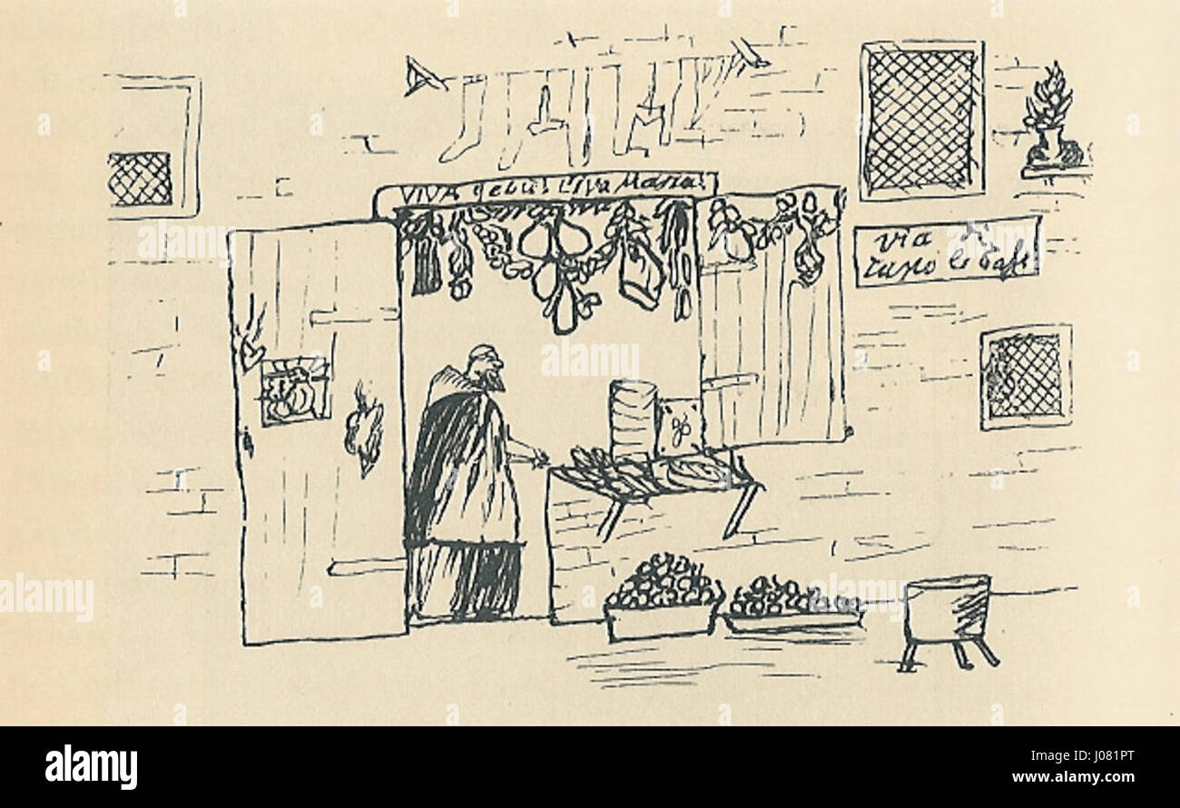 This drawing by Hans Christian Andersen, titled 'Tegning udført af HC ...