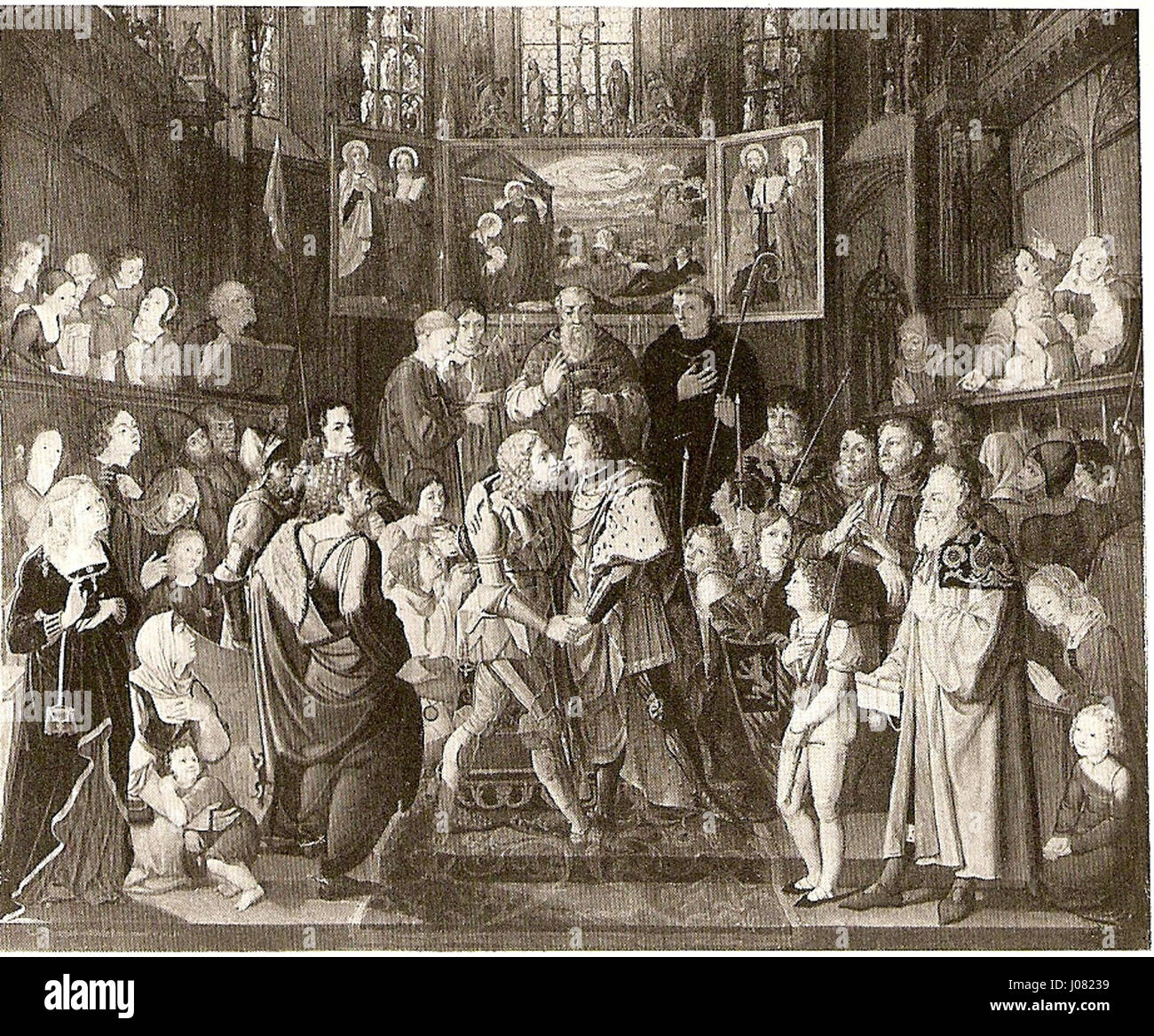 This painting by Wintergerst titled 'Versöhnung' (Reconciliation ...