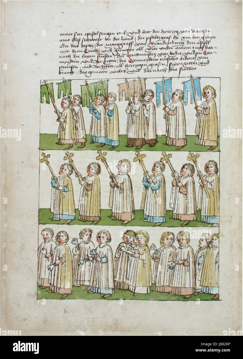 The Konstanzer Richental Chronik depicts the Corpus Christi procession ...
