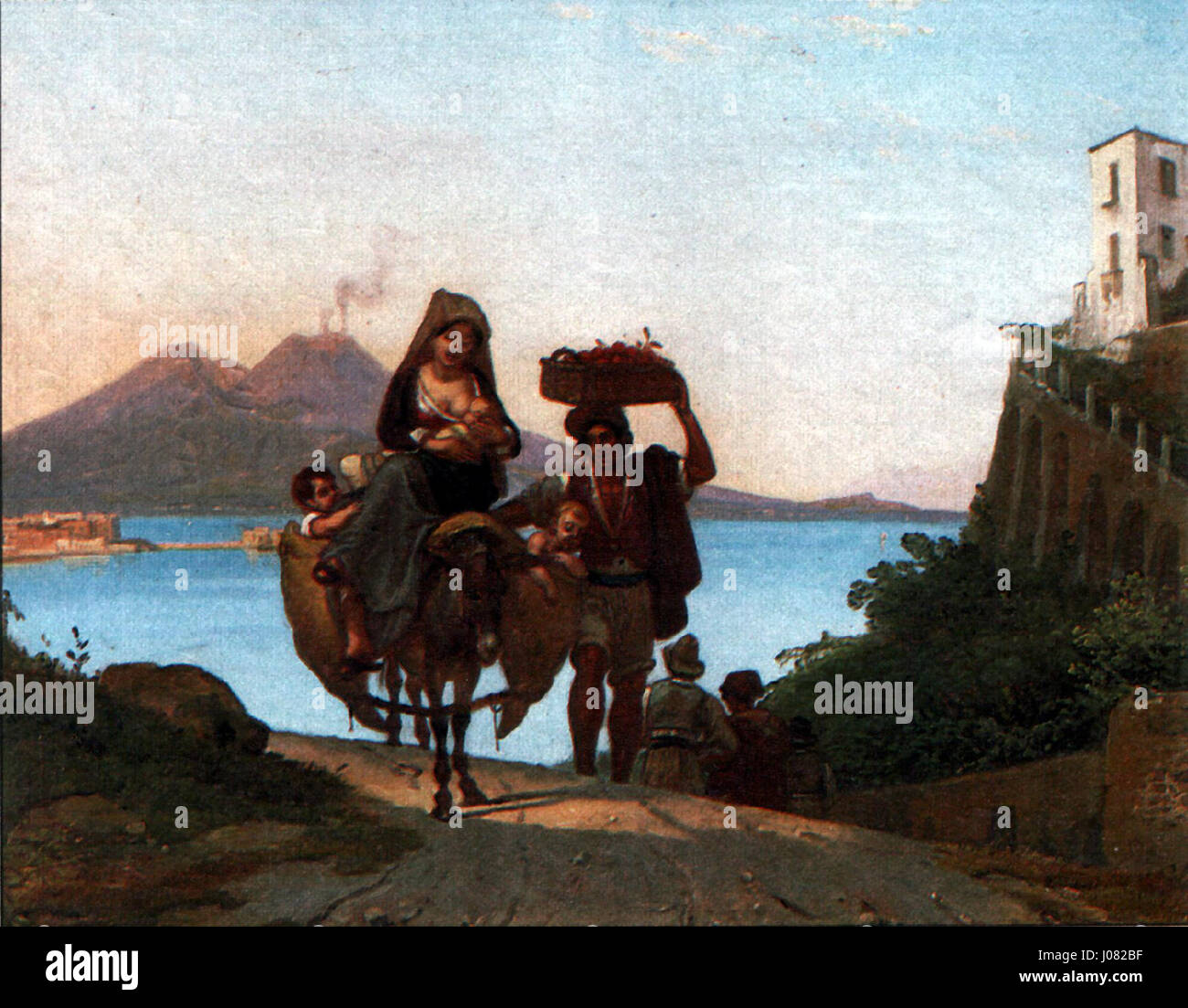 Franz Louis Catel’s painting 'Golf von Neapel mit Fruchthändlern' (Bay ...