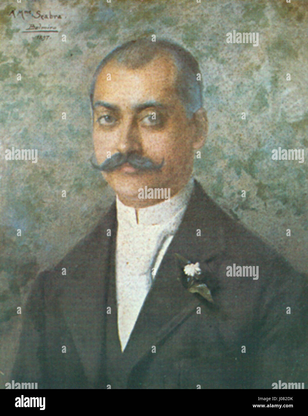 'Retrato de António Ribeiro Seabra' by Belmiro de Almeida, painted in ...