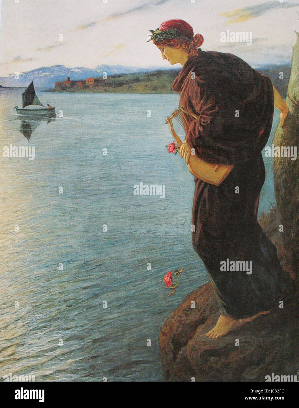 'Sappho' by Stockelberg, painted in 1897, represents the ancient Greek ...