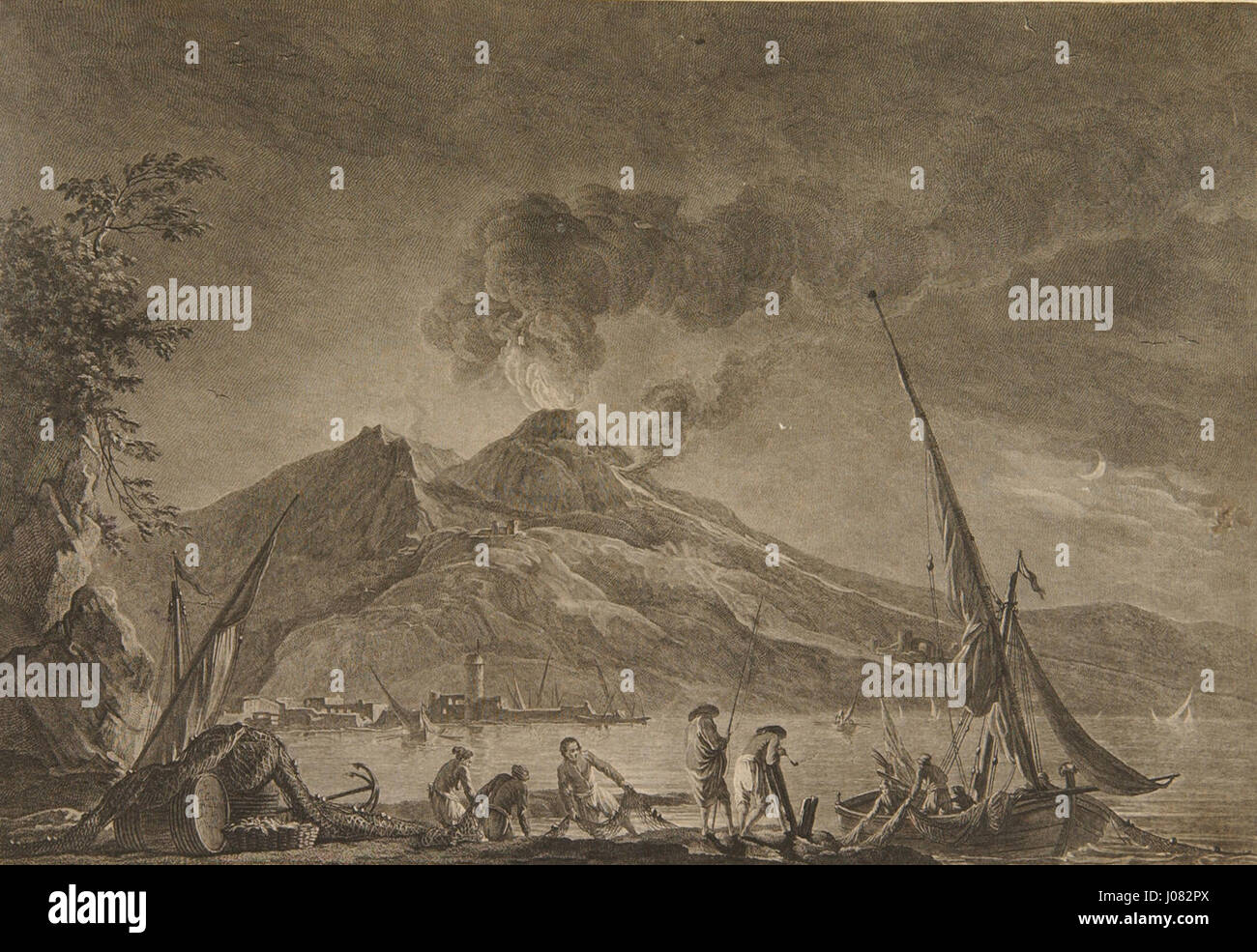 'Vezuv' by Noël le Mire captures the eruption of Mount Vesuvius ...