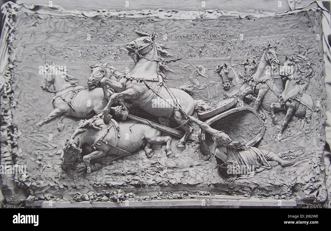 The 'Römisches Wagenrennen' (Roman Chariot Race) is a depiction of ...